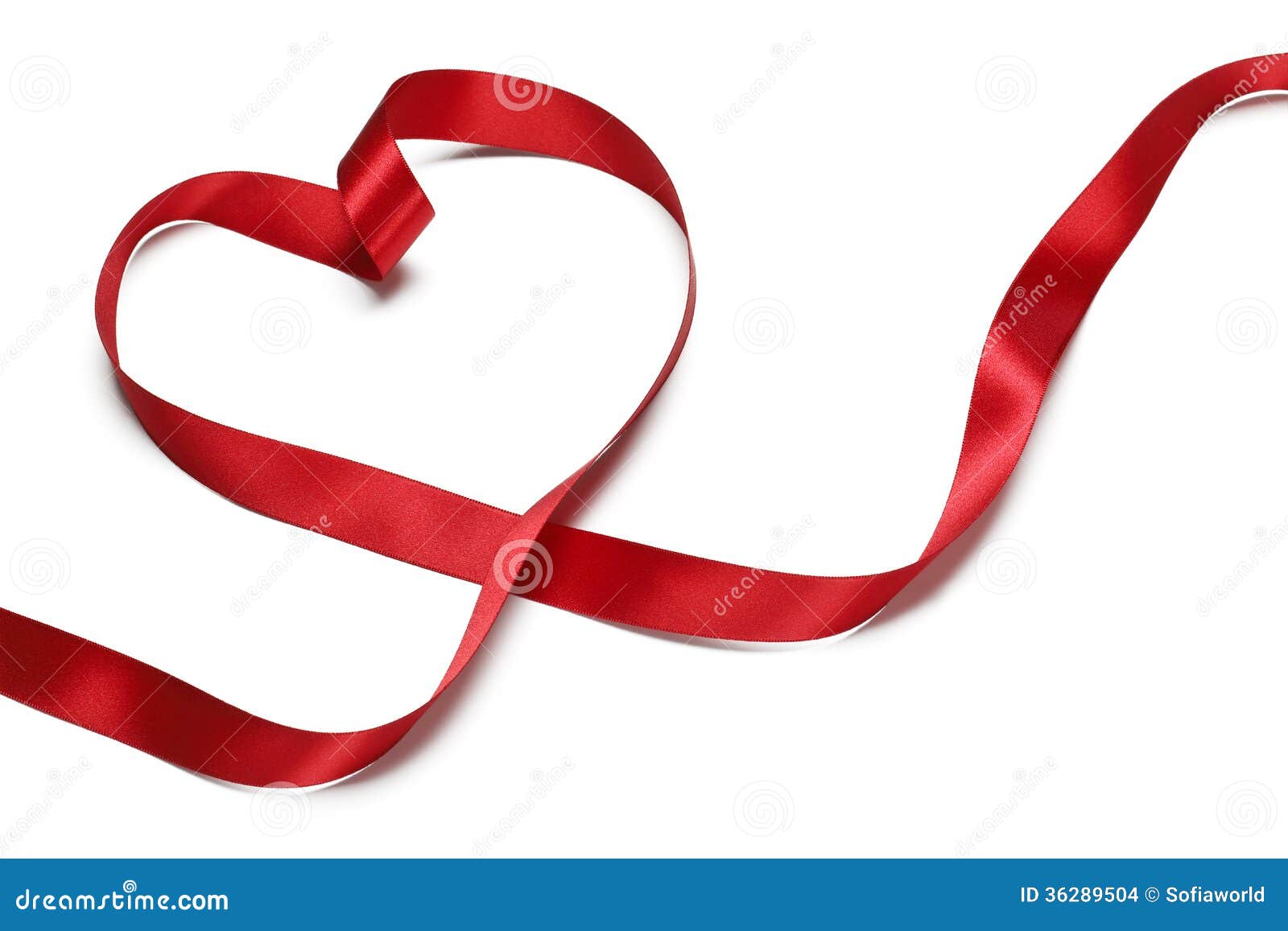 Red ribbon in heart shape stock photo. Image of christmas - 36289504