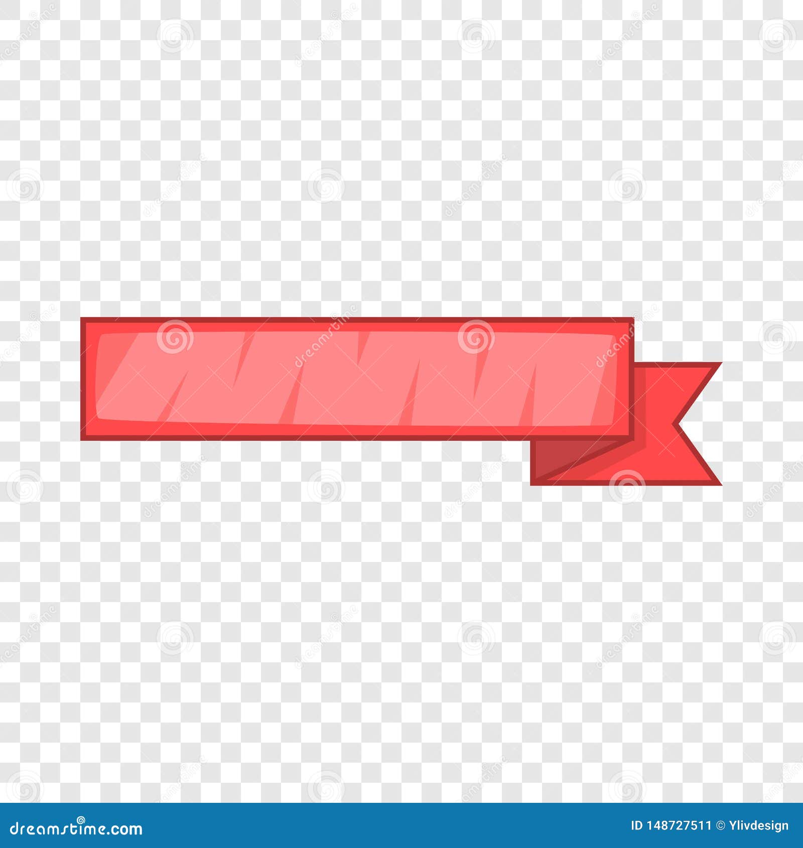 Red Ribbon Icon, Cartoon Style Stock Vector - Illustration of insignia ...