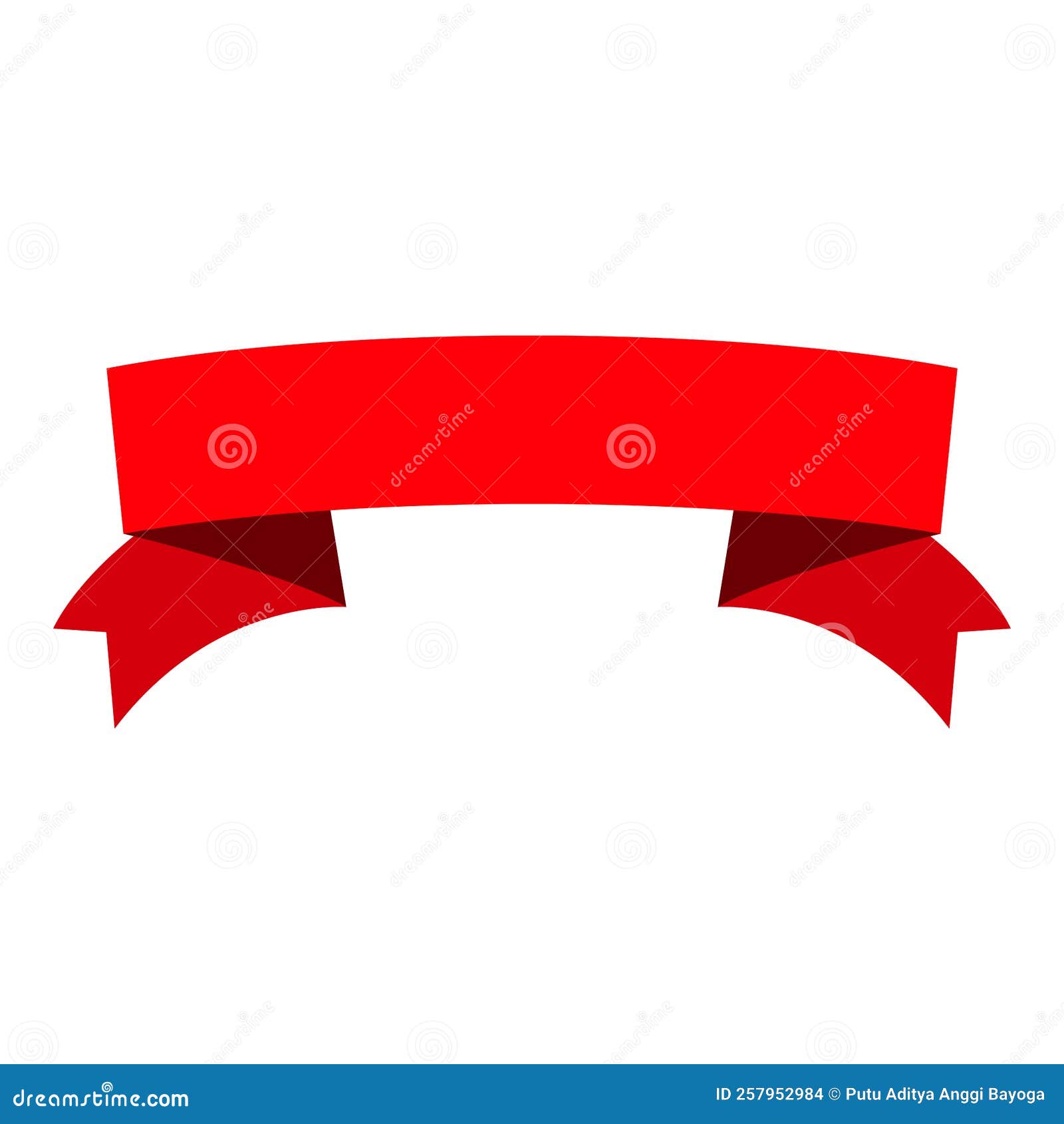 Cartoon red ribbon stock vector. Illustration of ribbon - 257952984