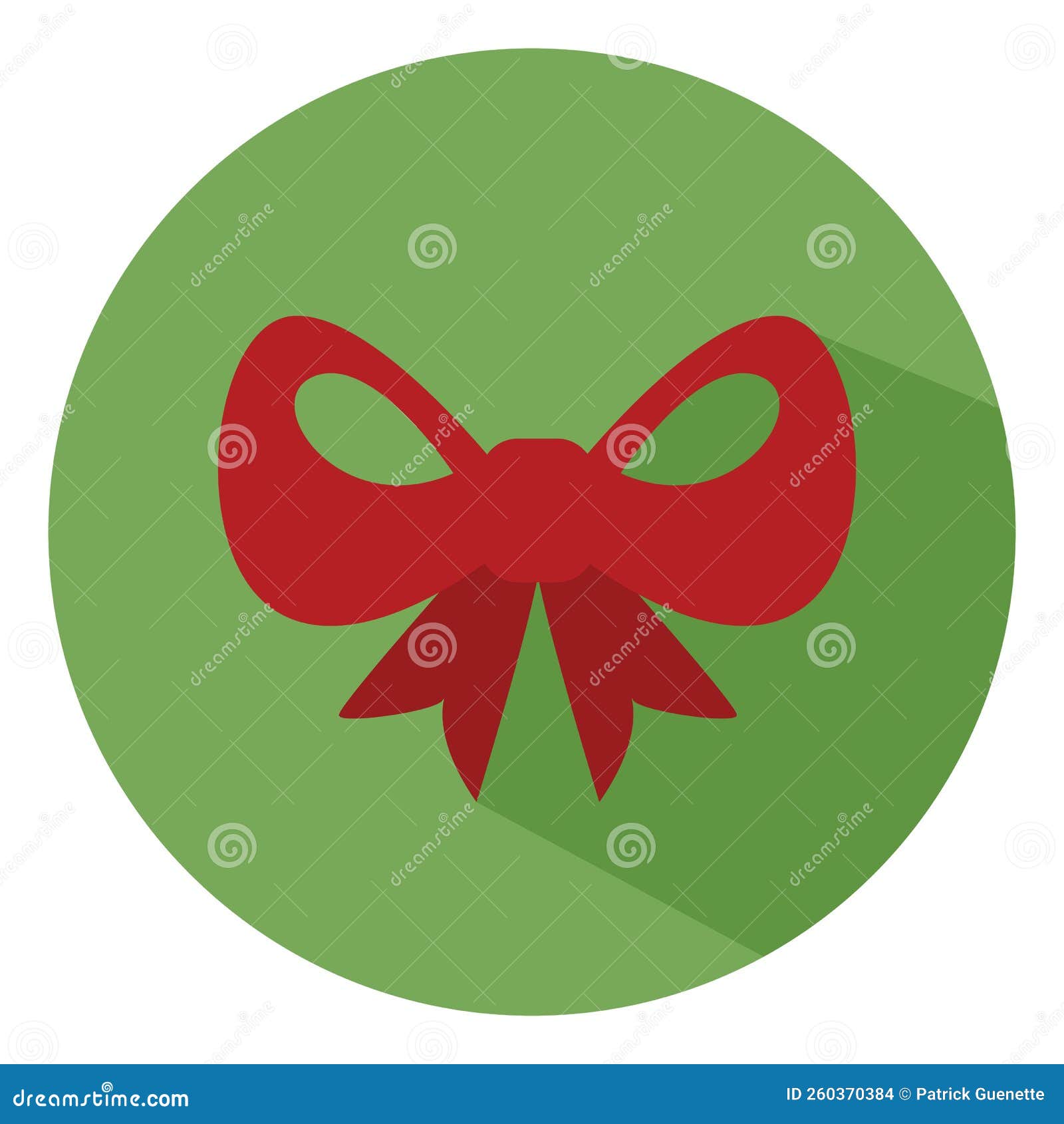 Red ribbon, icon stock vector. Illustration of symbol - 260370384