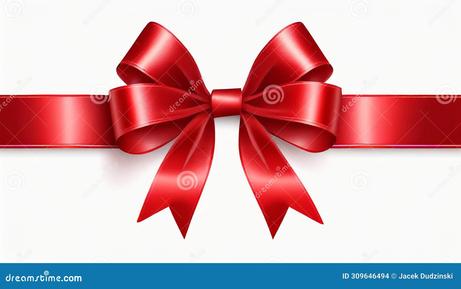 Red Ribbon on Isolated White Bacground Stock Illustration ...
