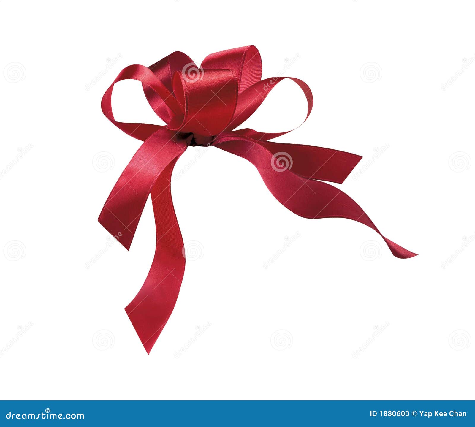 Red Ribbon Multiple loops stock photo. Image of celebrating - 1880600