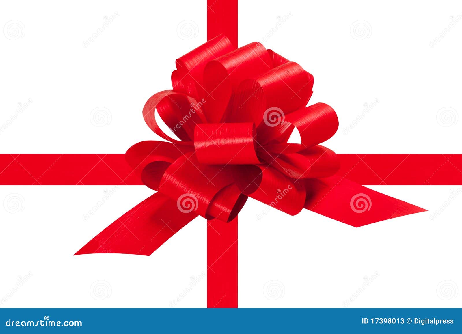 Red ribbon for present stock image. Image of decor, festive - 17398013