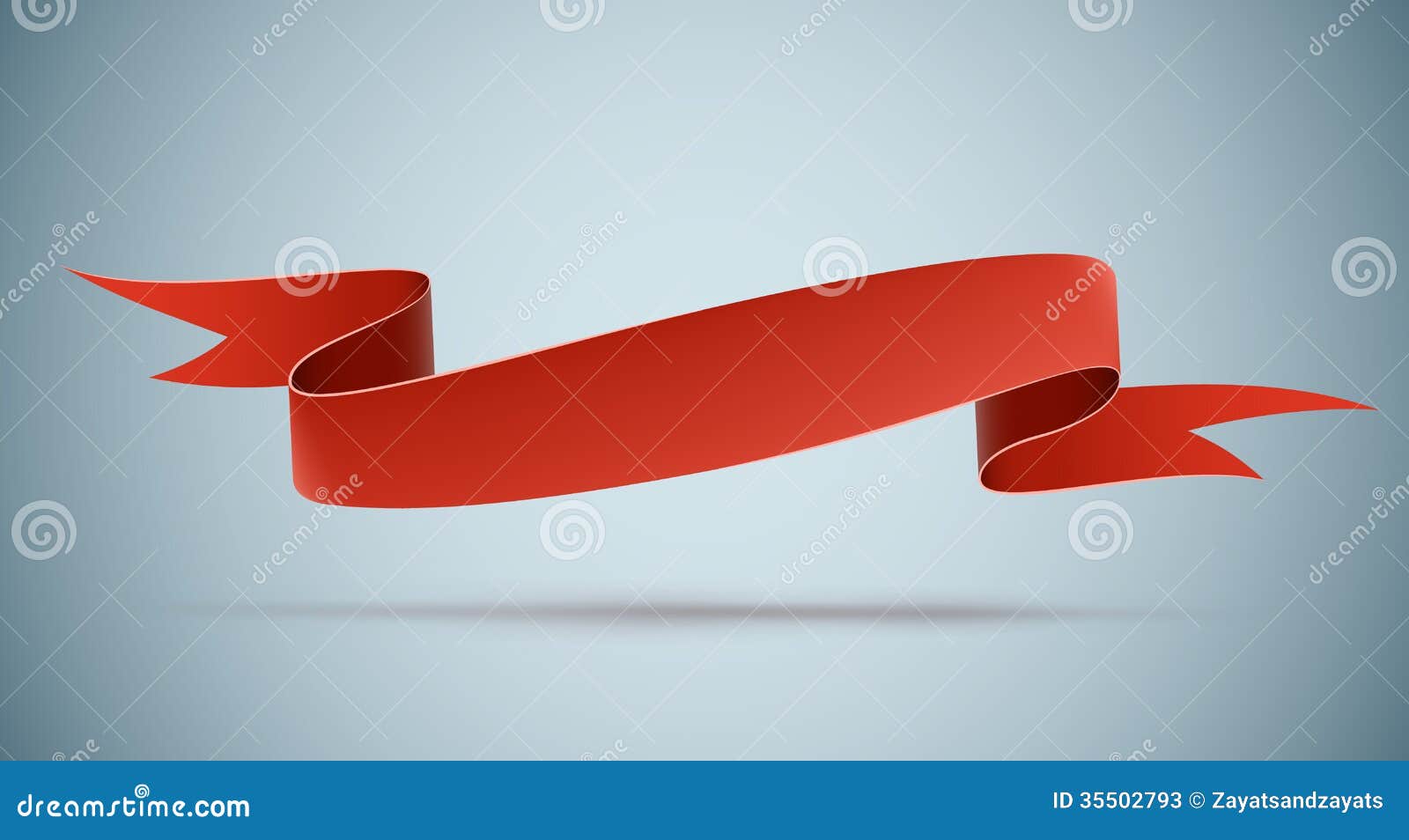 Red ribbon stock vector. Illustration of swirl, eps10 - 35502793