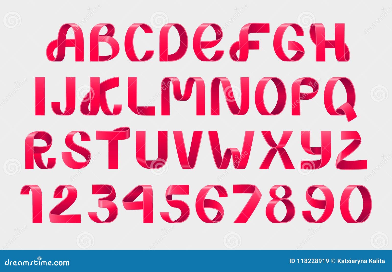 Cursive Ribbon Font Cursive Ribbon Font