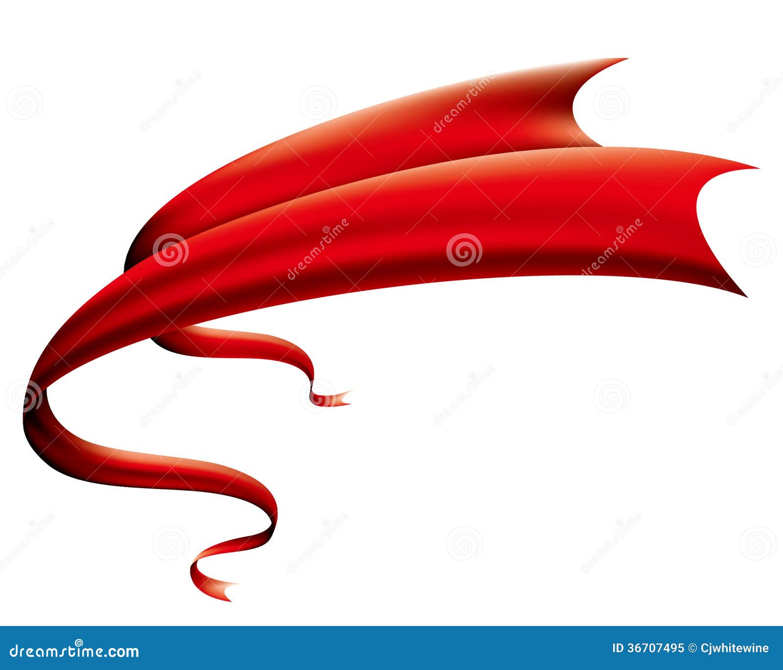 Red Ribbon Cartoon Vector | CartoonDealer.com #36707495
