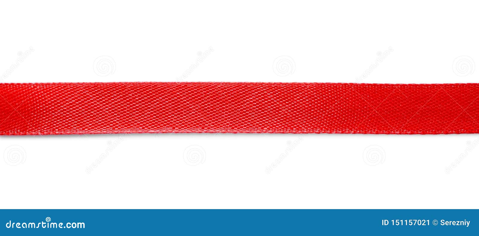 Red Ribbon on White Background Stock Image - Image of holiday, gift ...