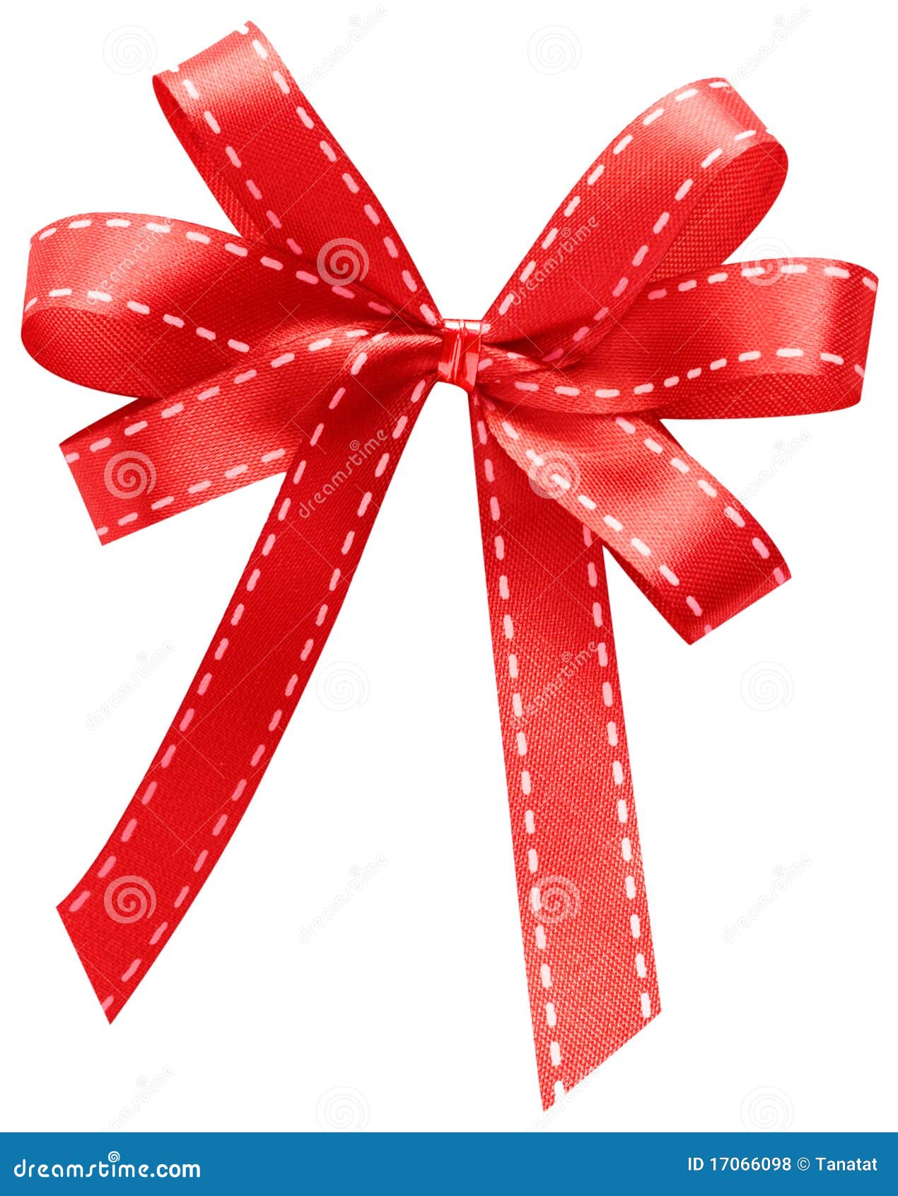 Red Ribbon on White Background Stock Photo - Image of abstract, gift ...