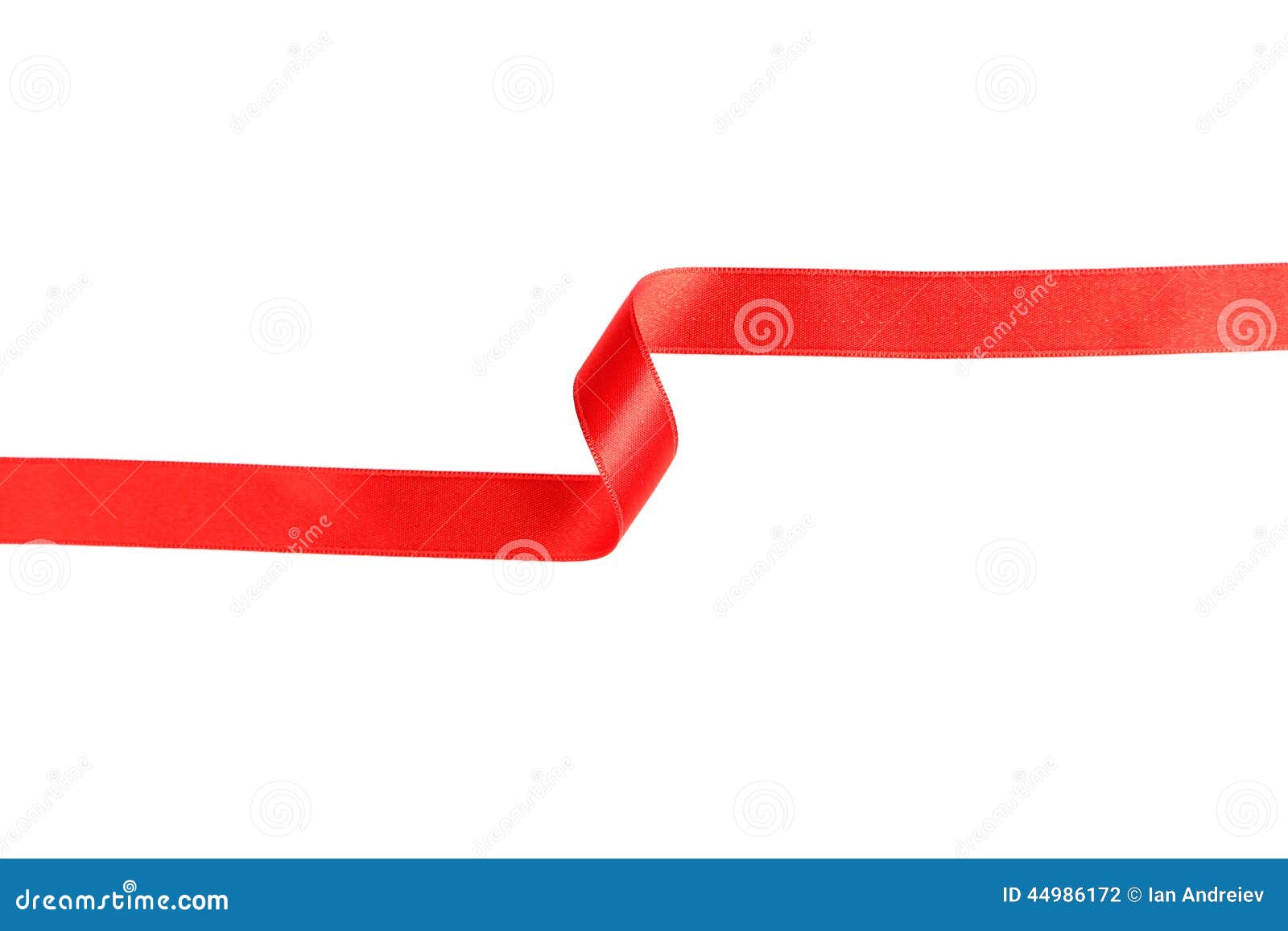 Red Ribbon on a White Background Stock Photo - Image of party, blank ...