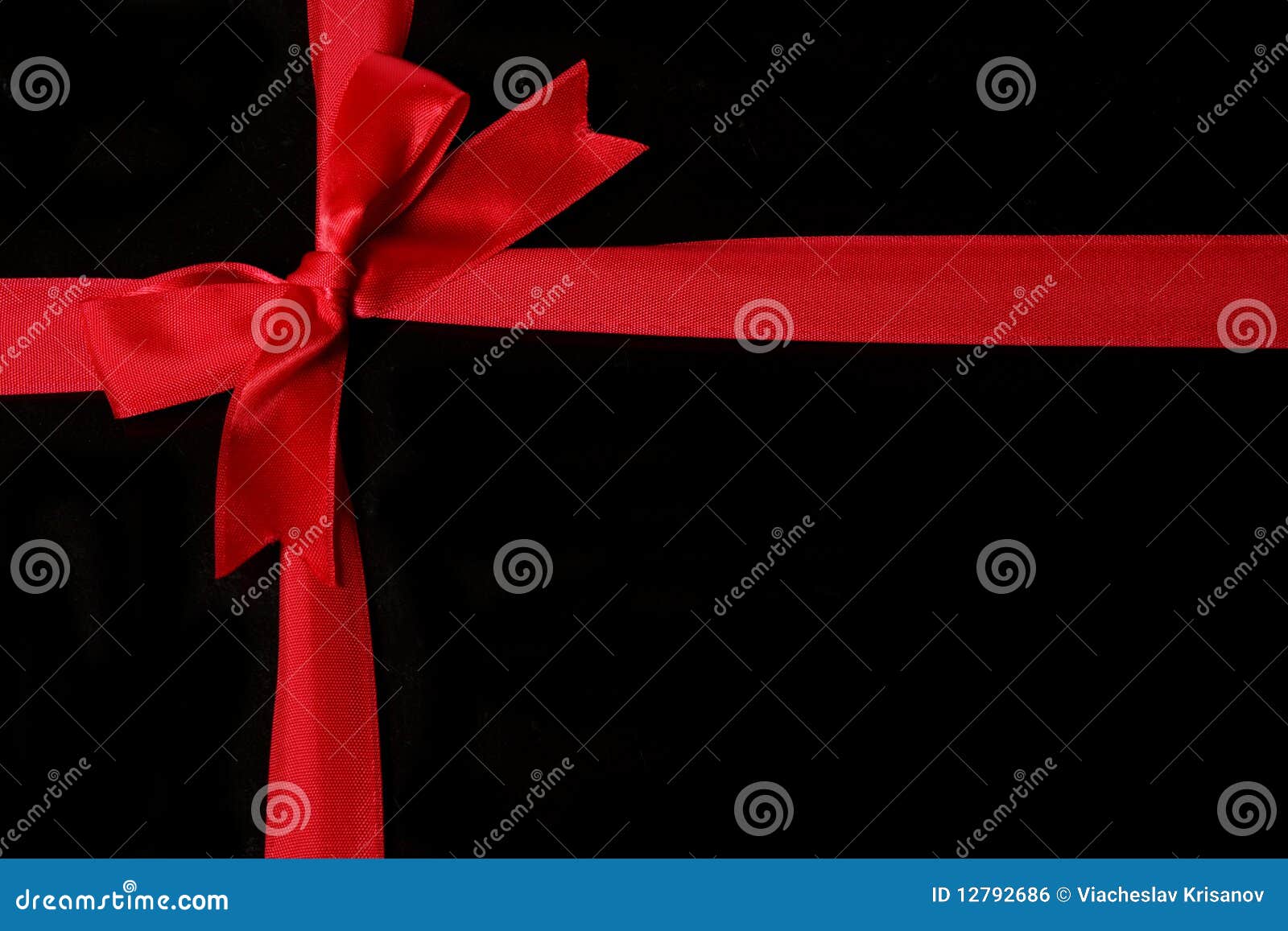 Red ribbon for your gift stock photo. Image of giving - 12792686
