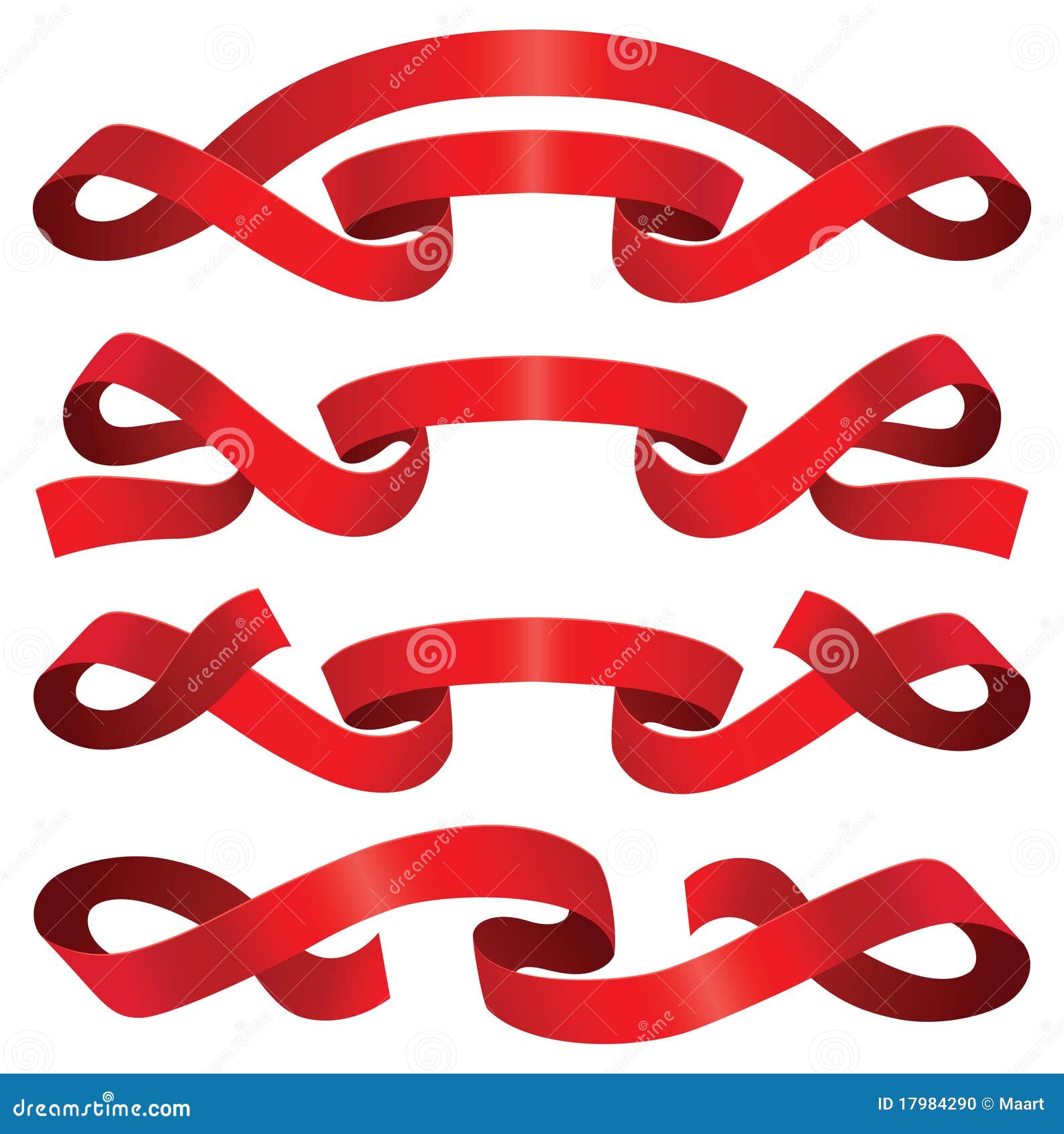 Red Ribbons Picture. Image: 17984290