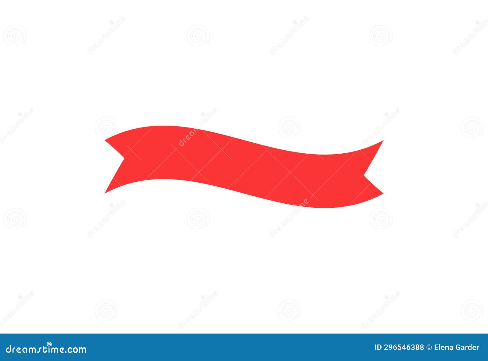 Red Ribbons. Promotion Flags Collection Stock Illustration ...