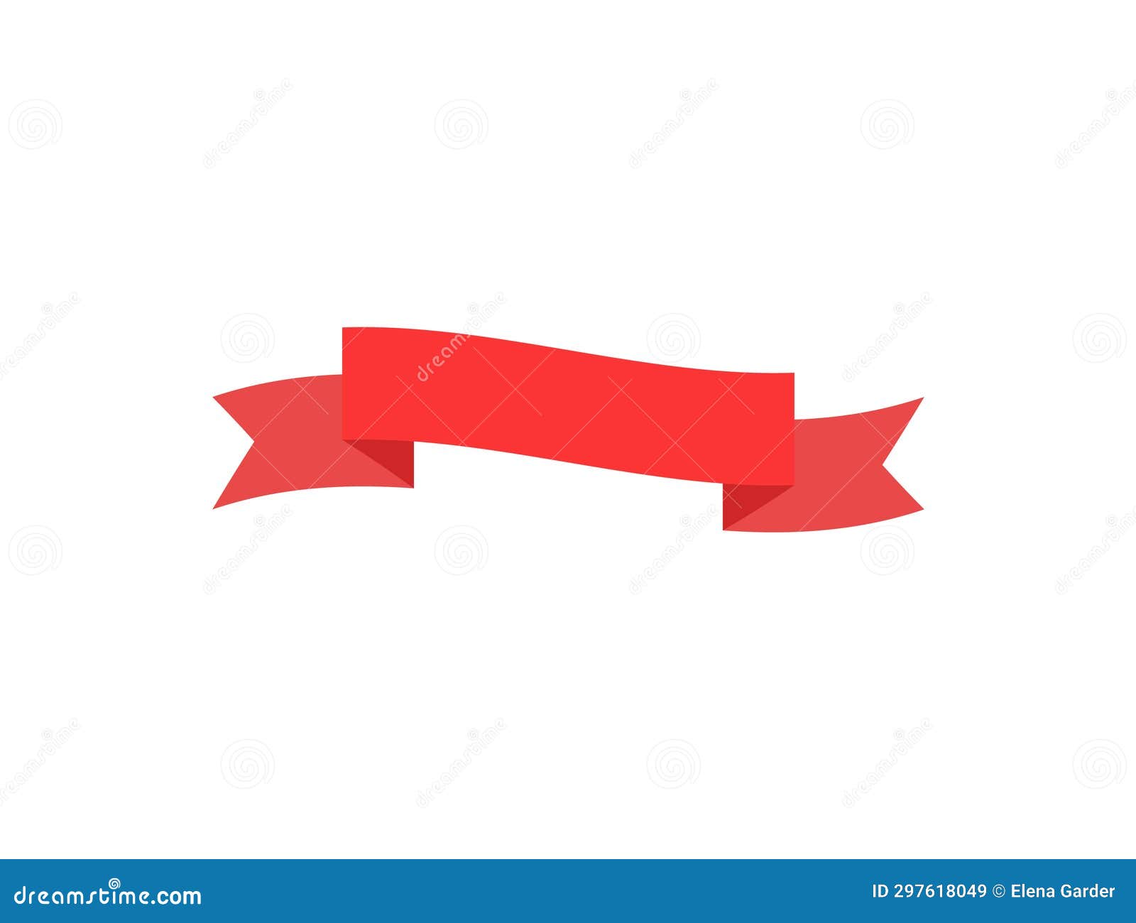 Red Ribbons. Promotion Flags Collection Stock Vector - Illustration of ...