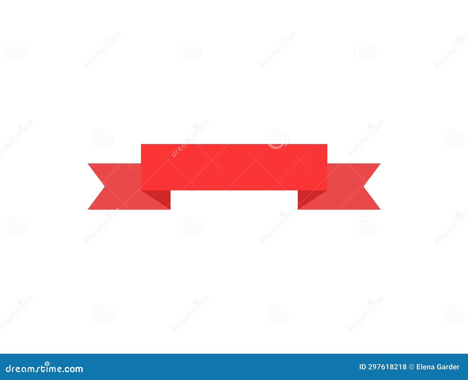 Red Ribbons. Promotion Flags Collection Stock Illustration ...