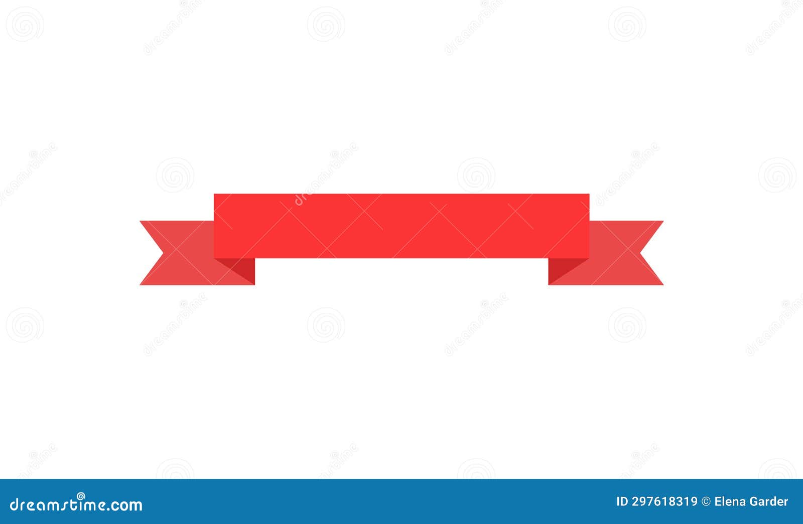 Red Ribbons. Promotion Flags Collection Stock Vector - Illustration of ...