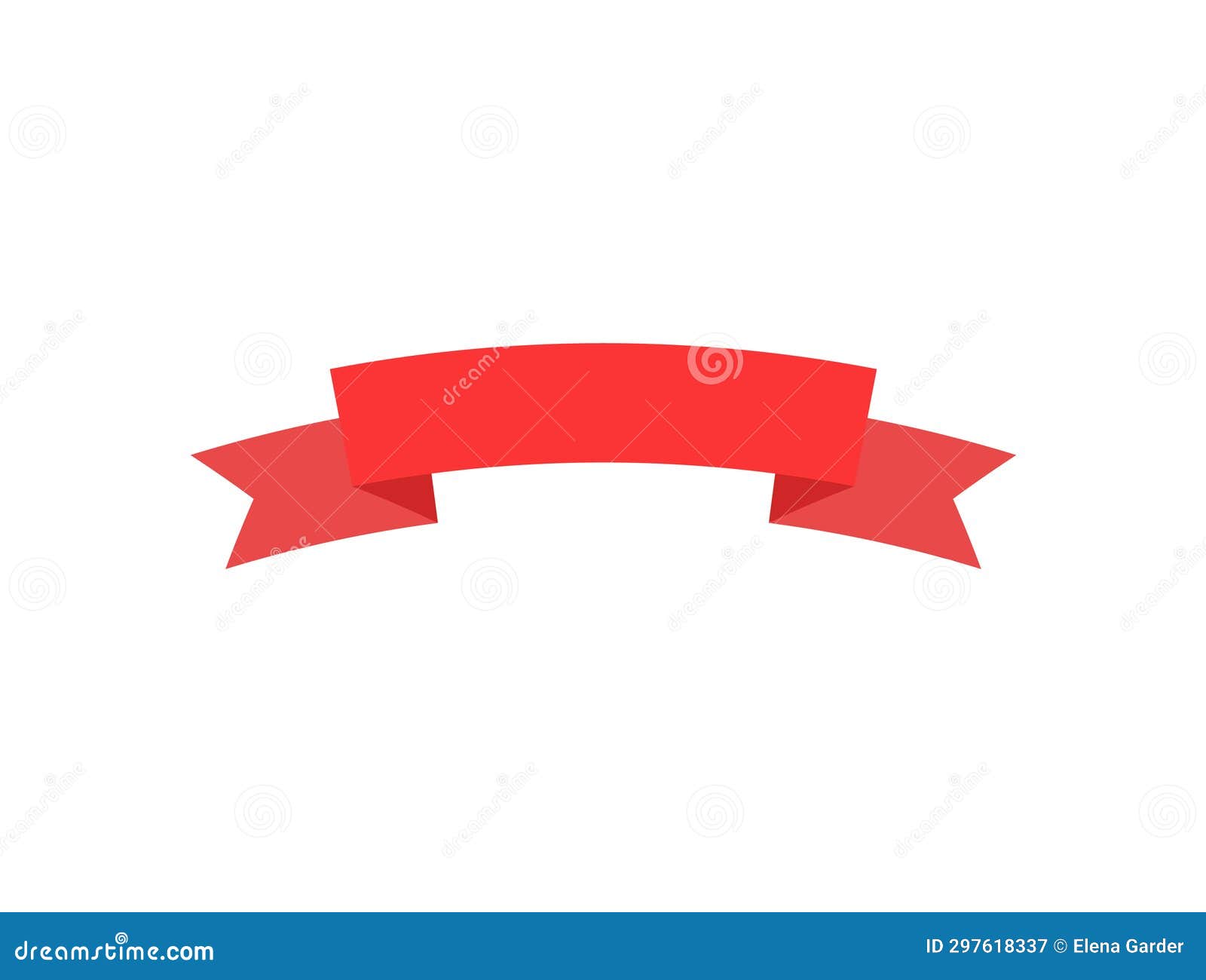 Red Ribbons. Promotion Flags Collection Stock Vector - Illustration of ...