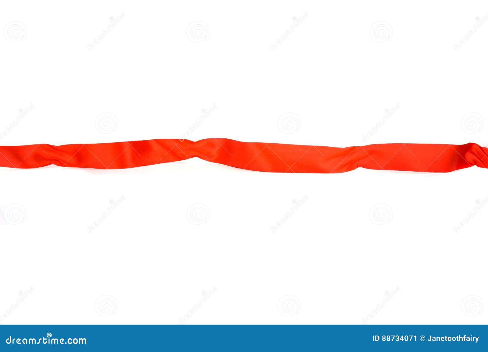 Red Ribon on White Background . Stock Image - Image of romance, silk ...