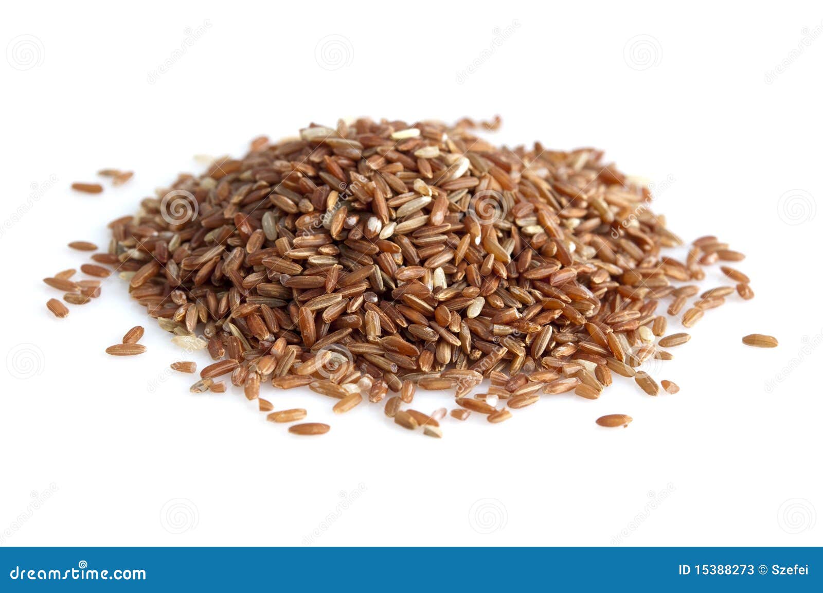 Red rice stock image. Image of macro, handful, food, bright - 15388273