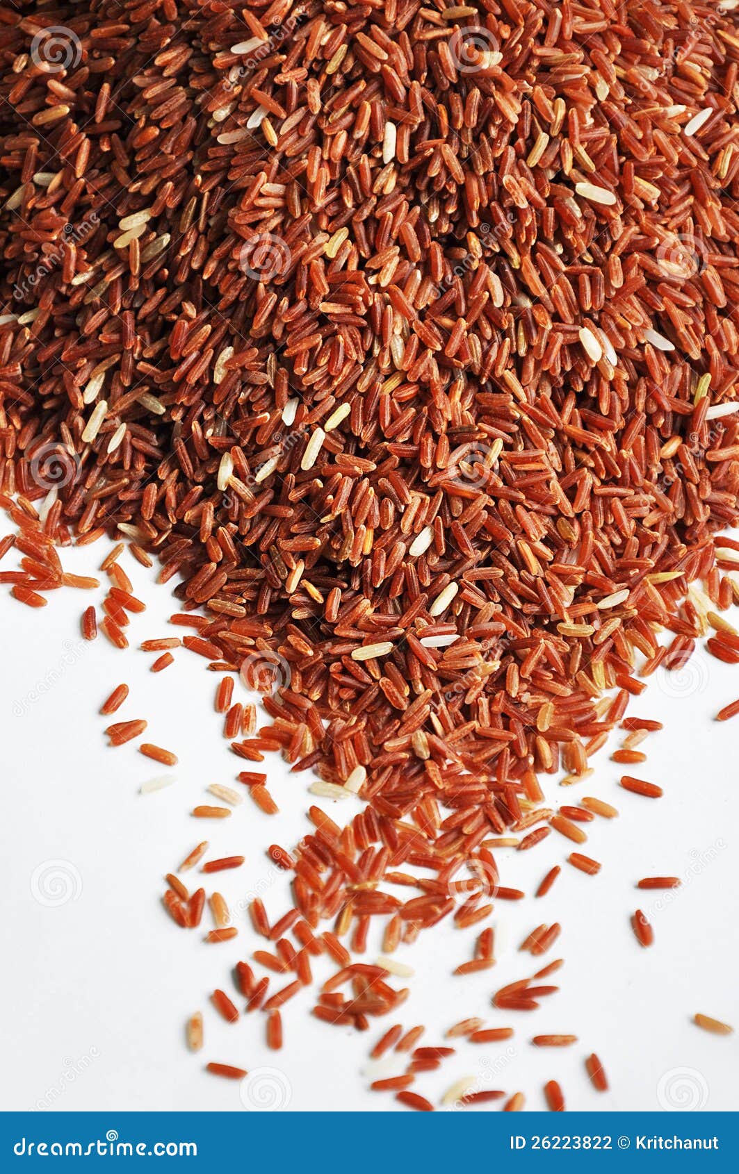 Red rice stock photo. Image of asia, nutrition, grain - 26223822
