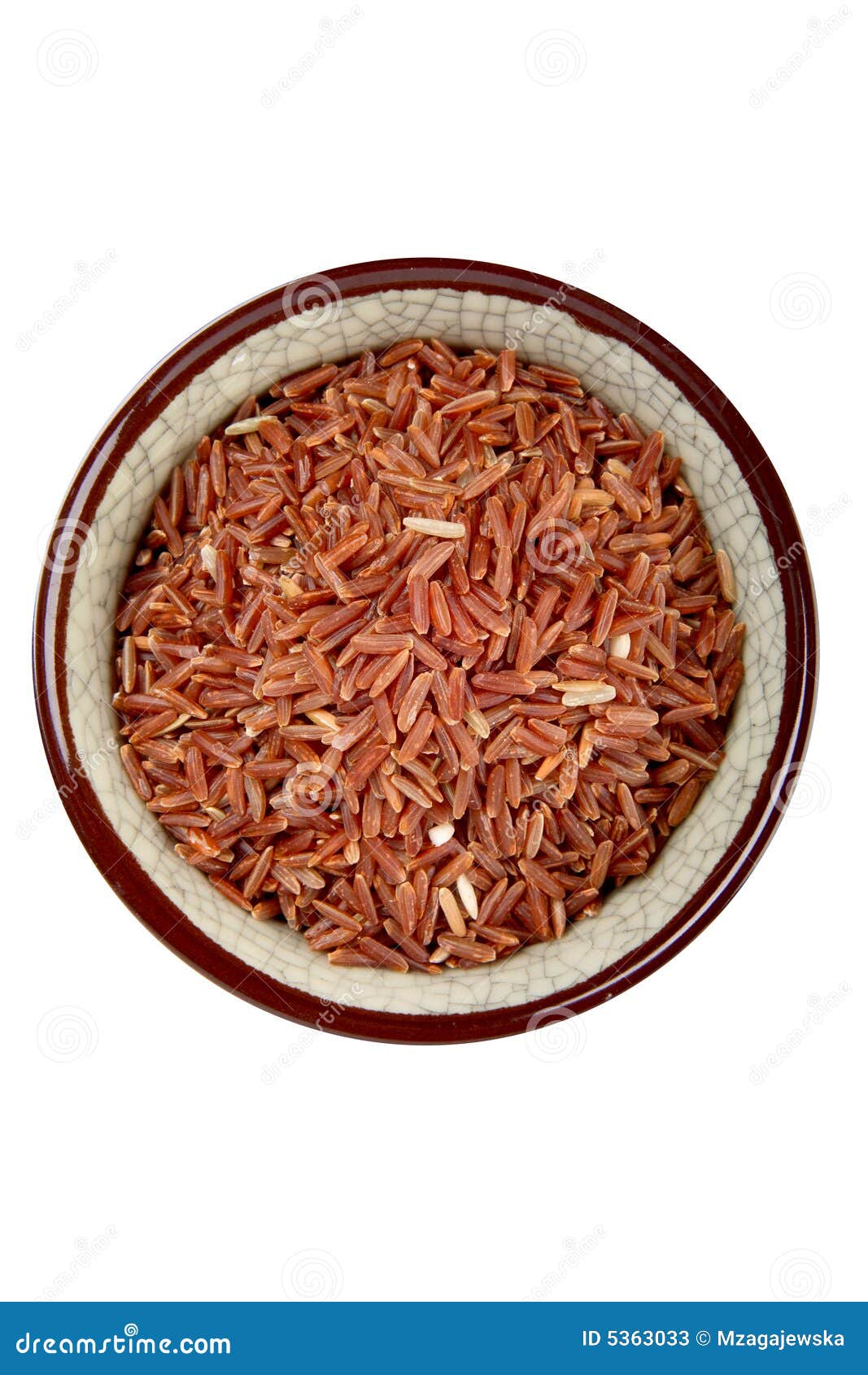 Red rice stock image. Image of china, ingredient, brown - 5363033