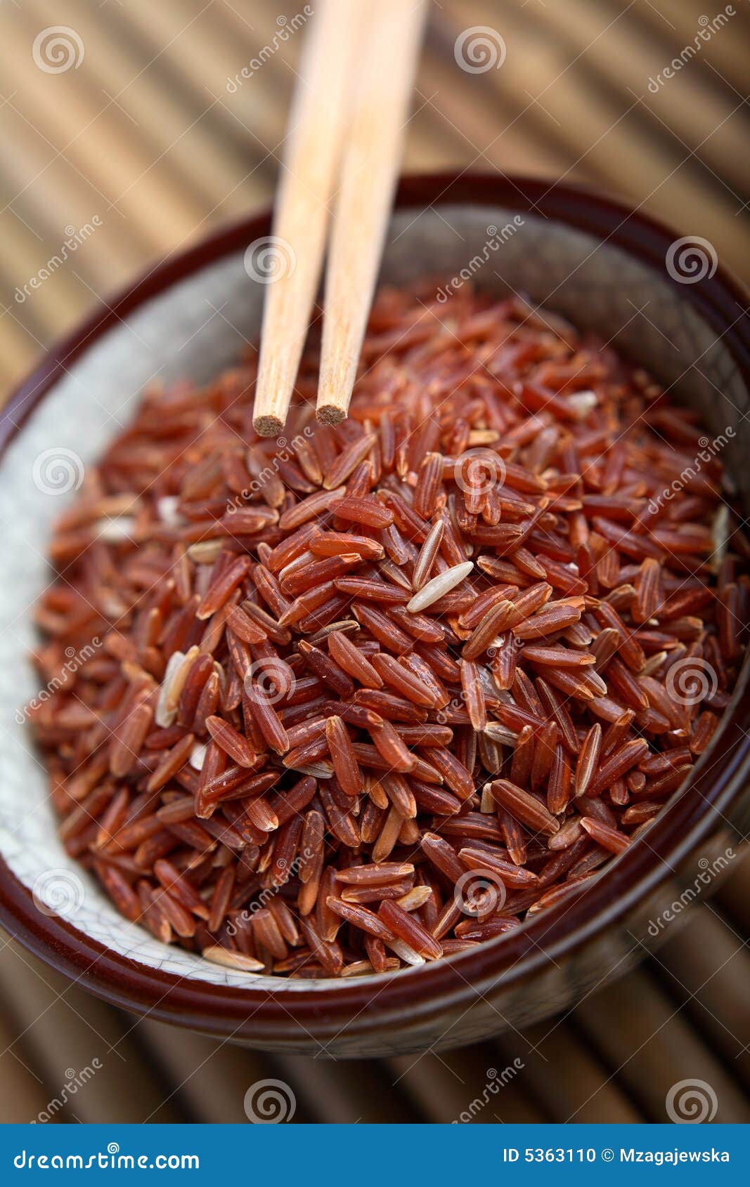 Red rice stock photo. Image of jasmine, japanese, eats - 5363110