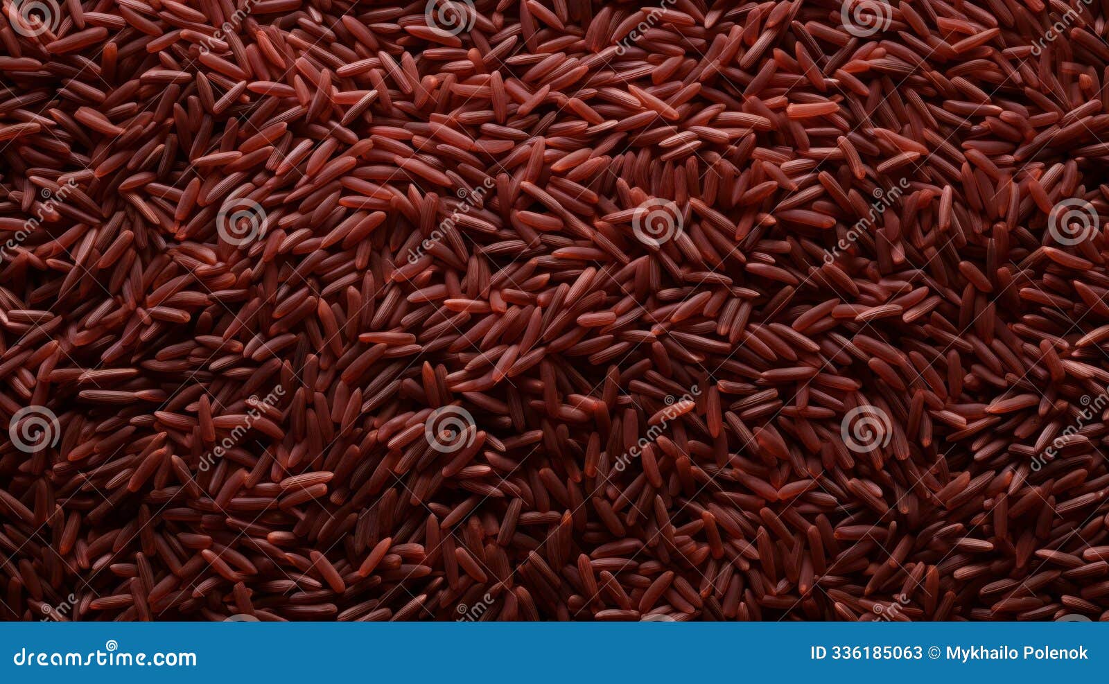 Red Rice Background Image with Many Rice Pieces in Same Color. Neural ...
