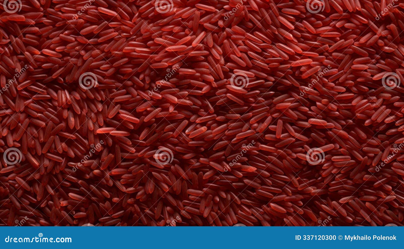 Red Rice Background Image with Many Rice Pieces in Same Color. Neural ...