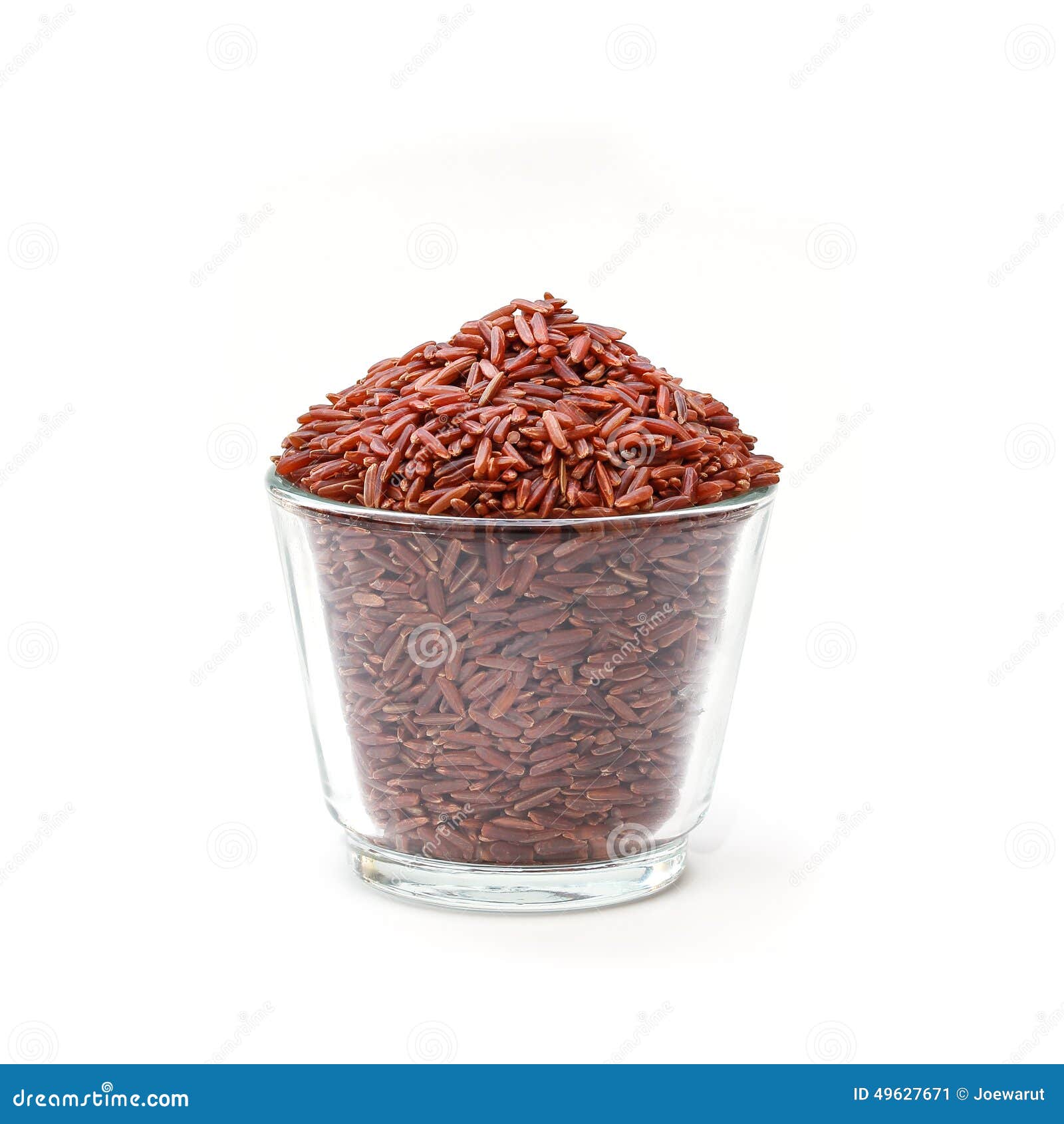 Red rice stock image. Image of health, wild, grain, isolate - 49627671