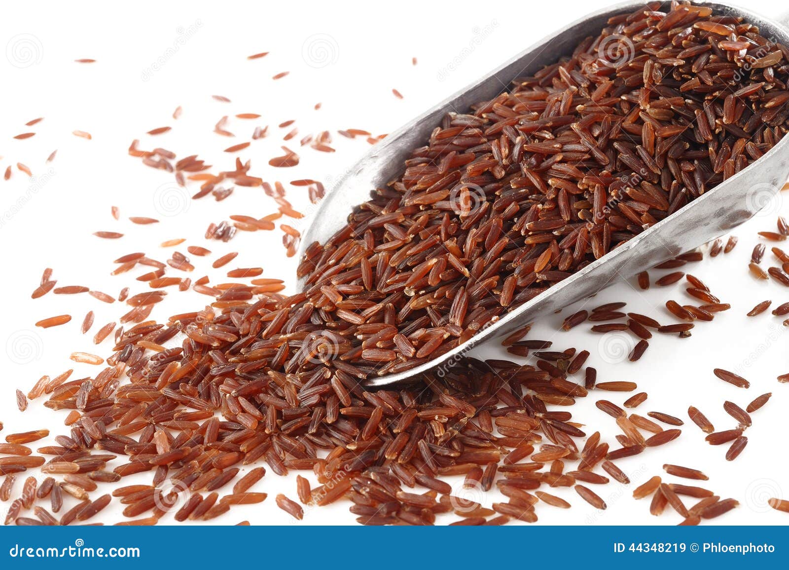 Red rice in scoop stock image. Image of rice, food, vegetarian - 44348219