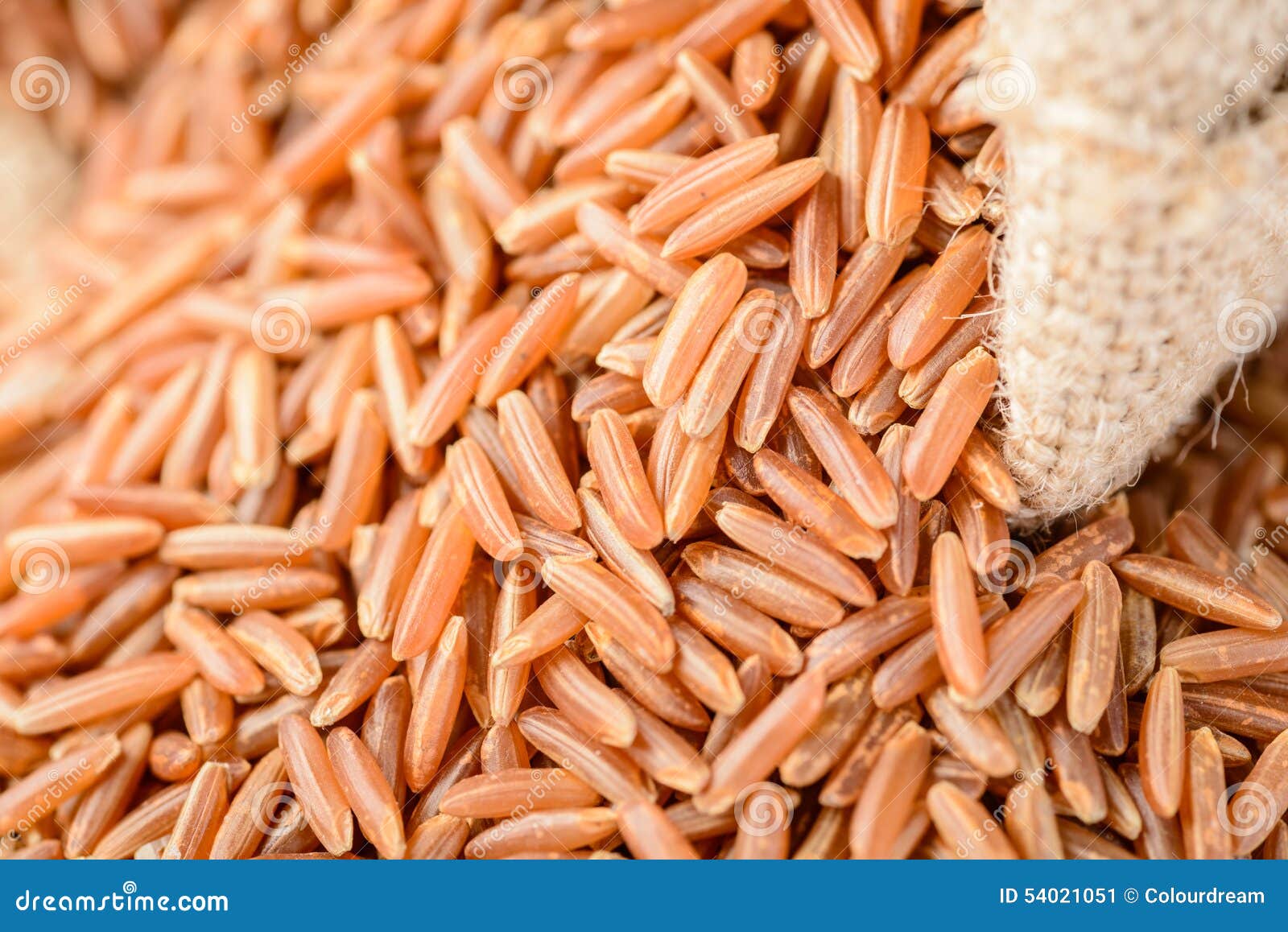 Red rice stock image. Image of organic, sack, brown, vegetarian - 54021051