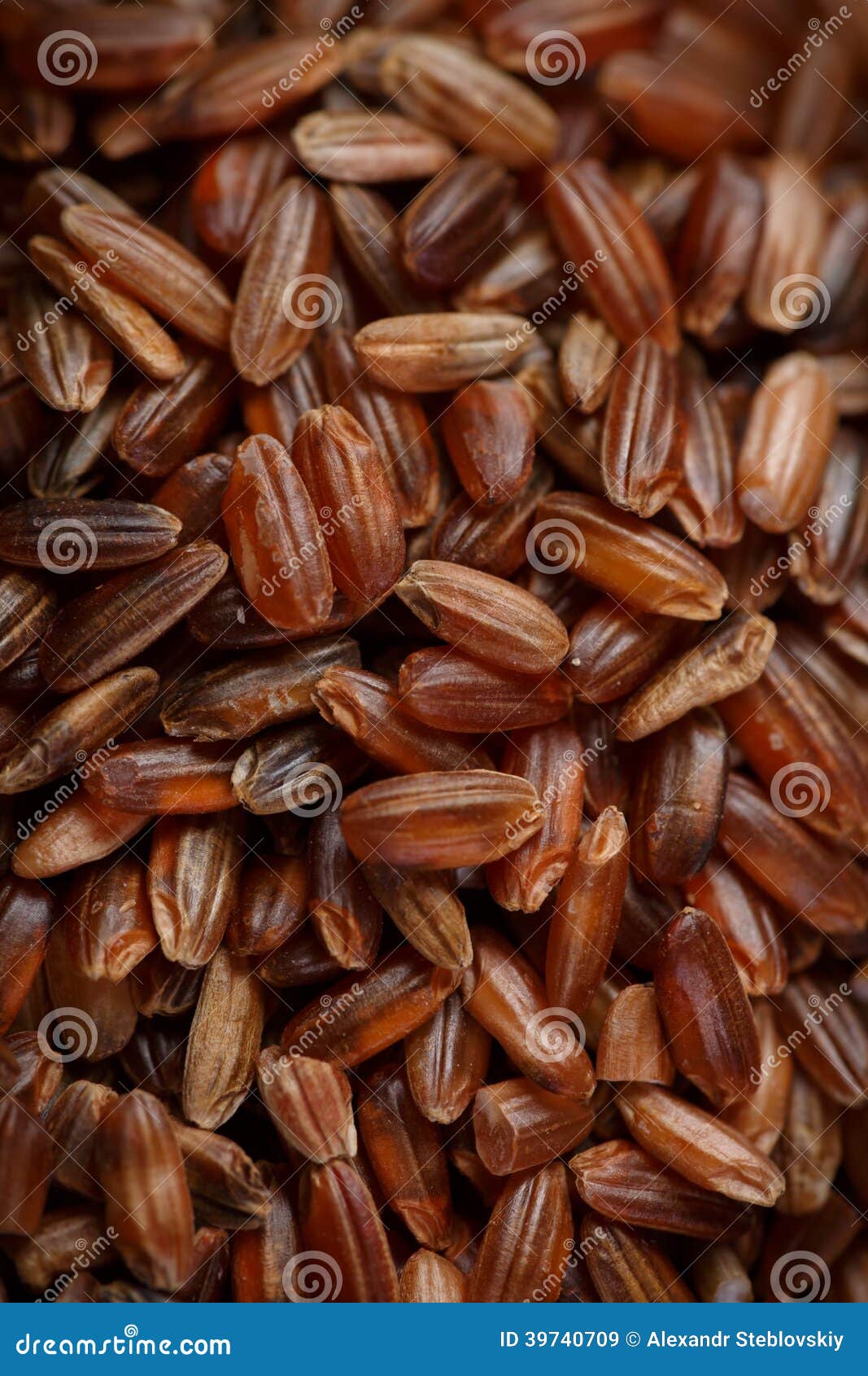 Red rice stock image. Image of ingredient, rough, healthy - 39740709