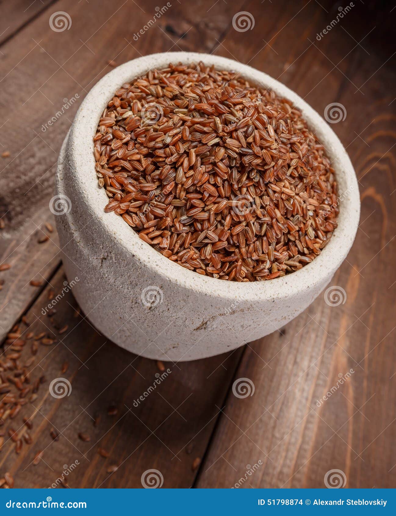 Red rice stock photo. Image of vegetarian, power, grains - 51798874