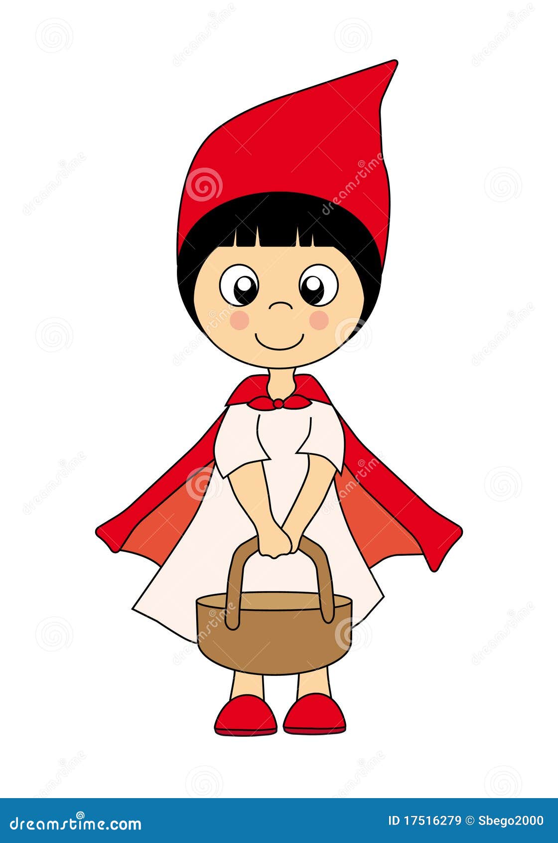 Red Riding Hood stock vector. Illustration of cloud, cartoon - 17516279