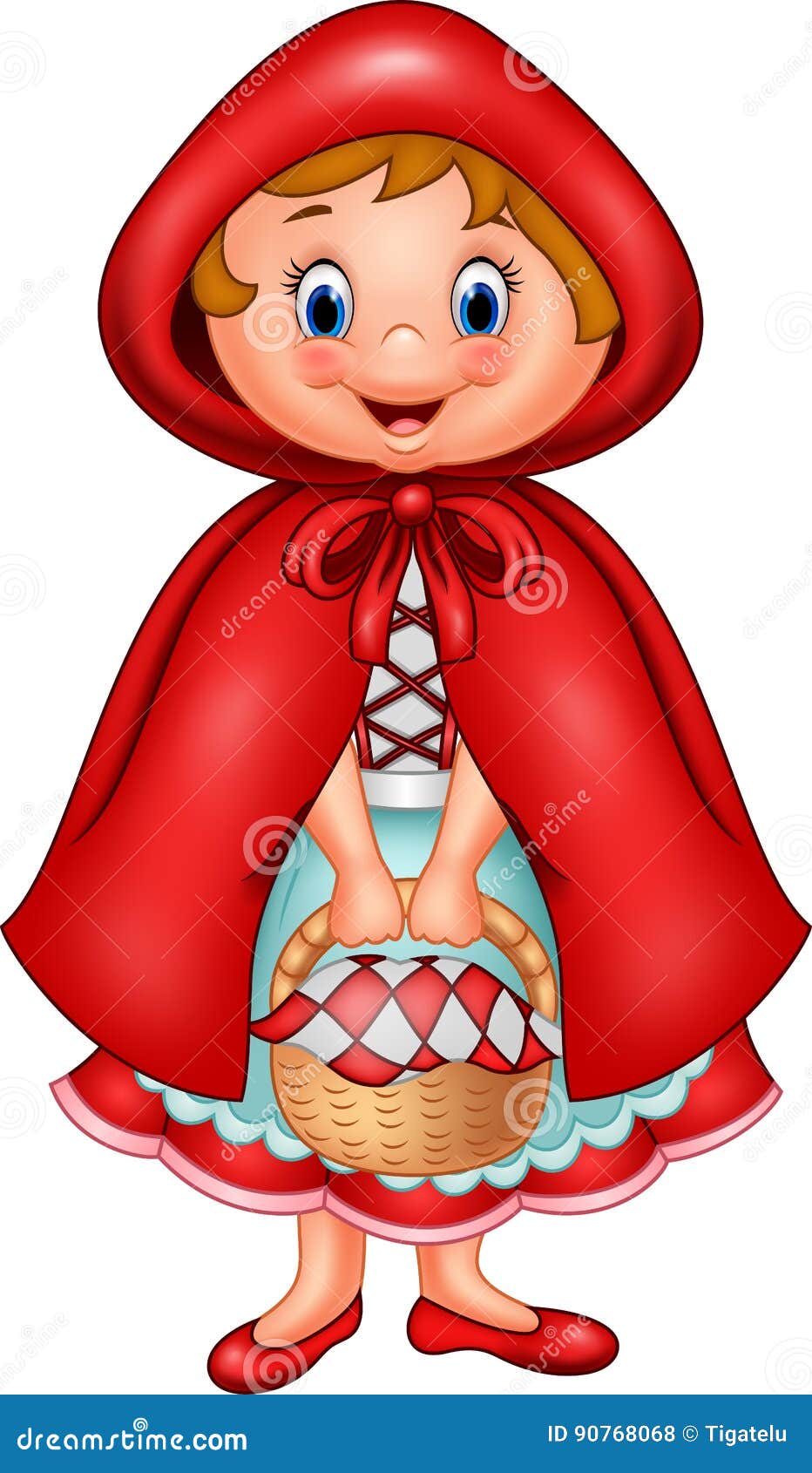 Red riding hood stock vector. Illustration of comic, fantasy - 90768068
