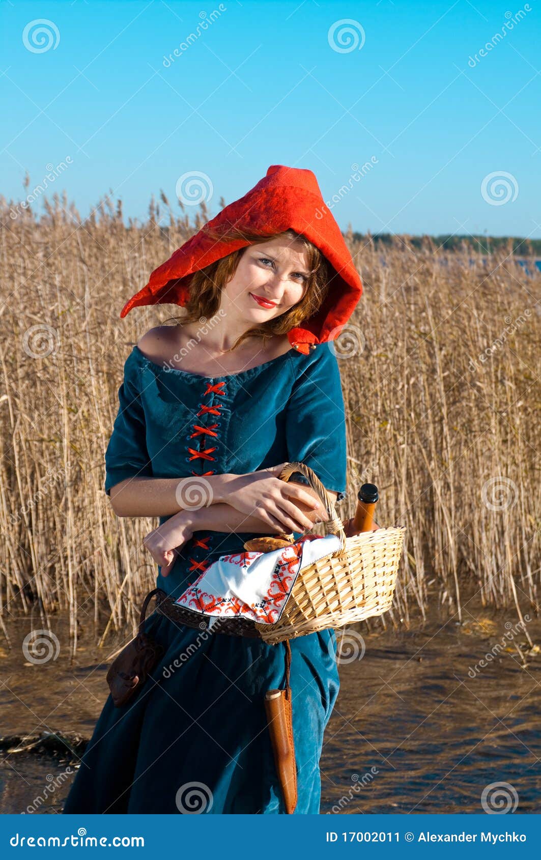 Red Riding hood standing stock image. Image of night - 17002011