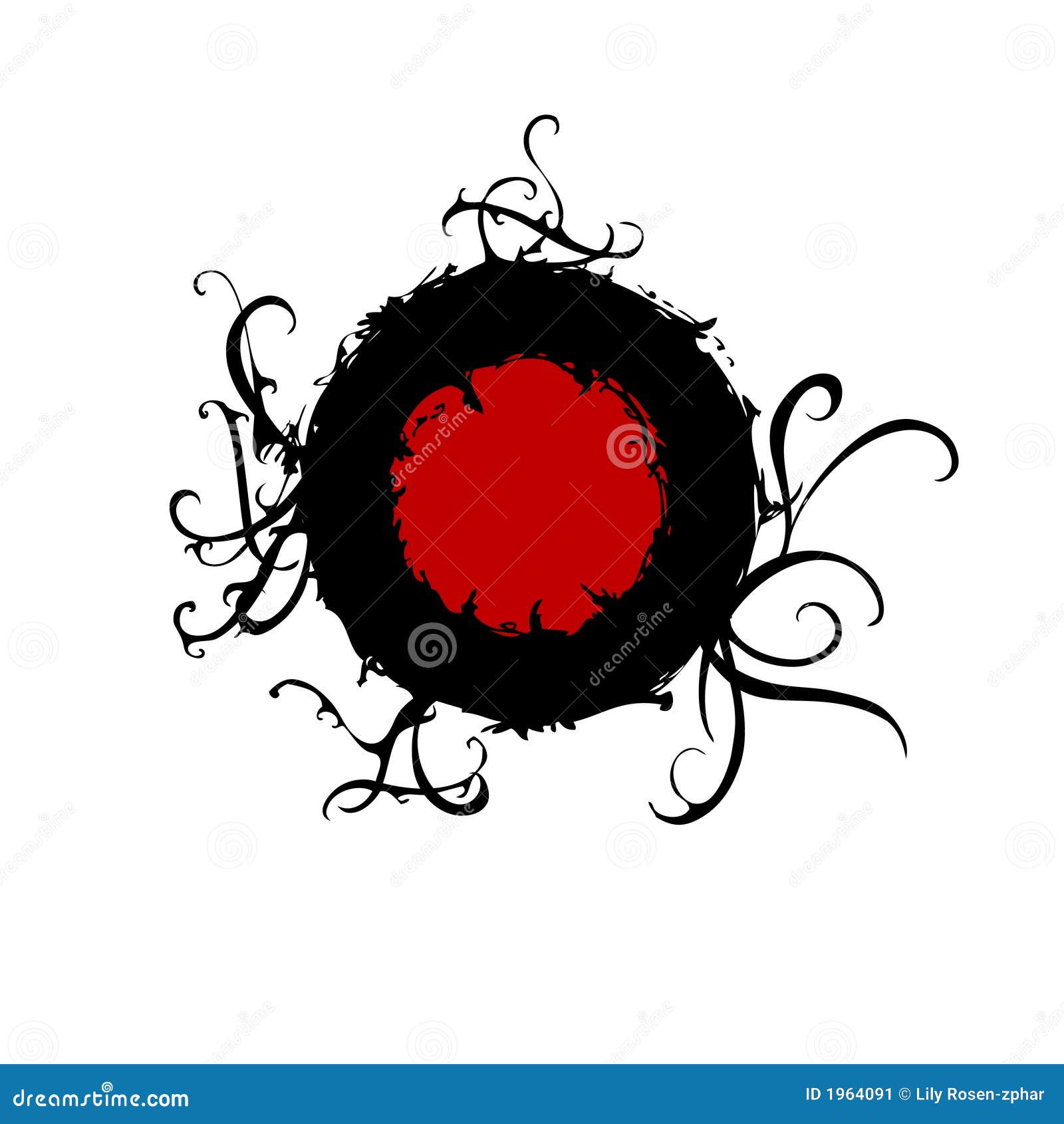 Red ring stock vector. Illustration of ornament, abstract - 1964091