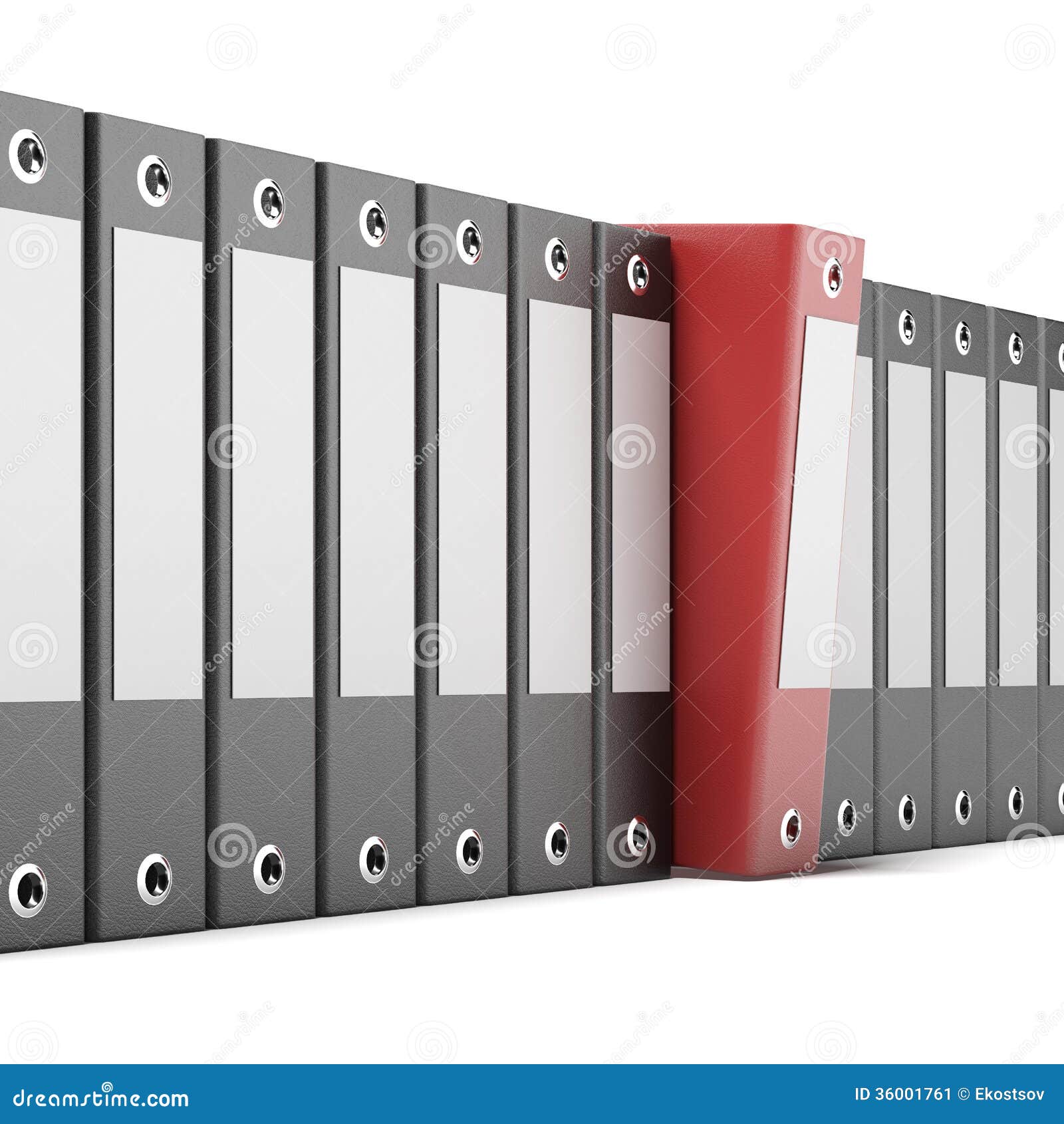 Red ring binder stock illustration. Illustration of file - 36001761