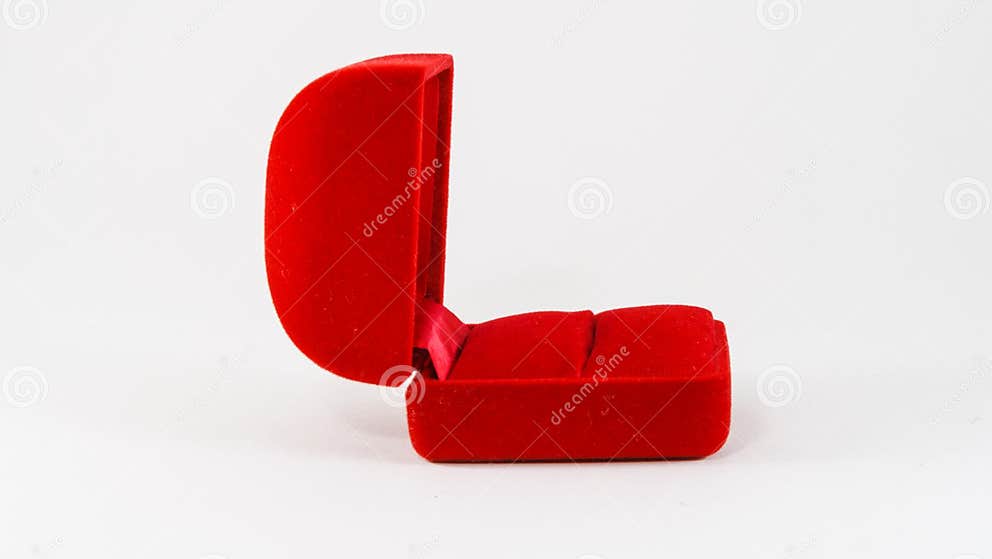 Red ring box stock image. Image of engagement, object - 56583865