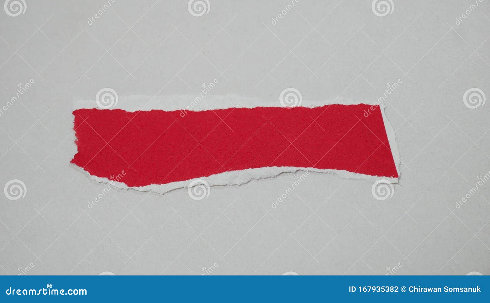 Red Rip Paper on White Background Stock Photo - Image of backdrop ...