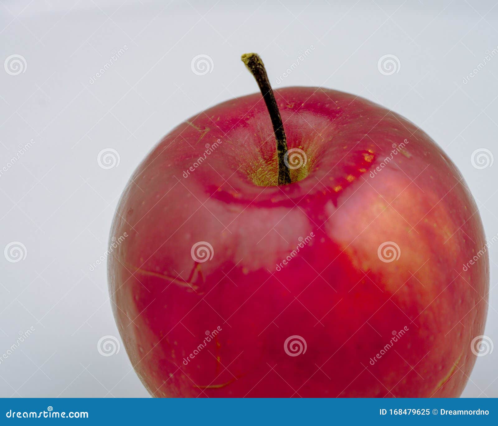 Red Ripe Apple on an Isolated Background Stock Image - Image of food ...