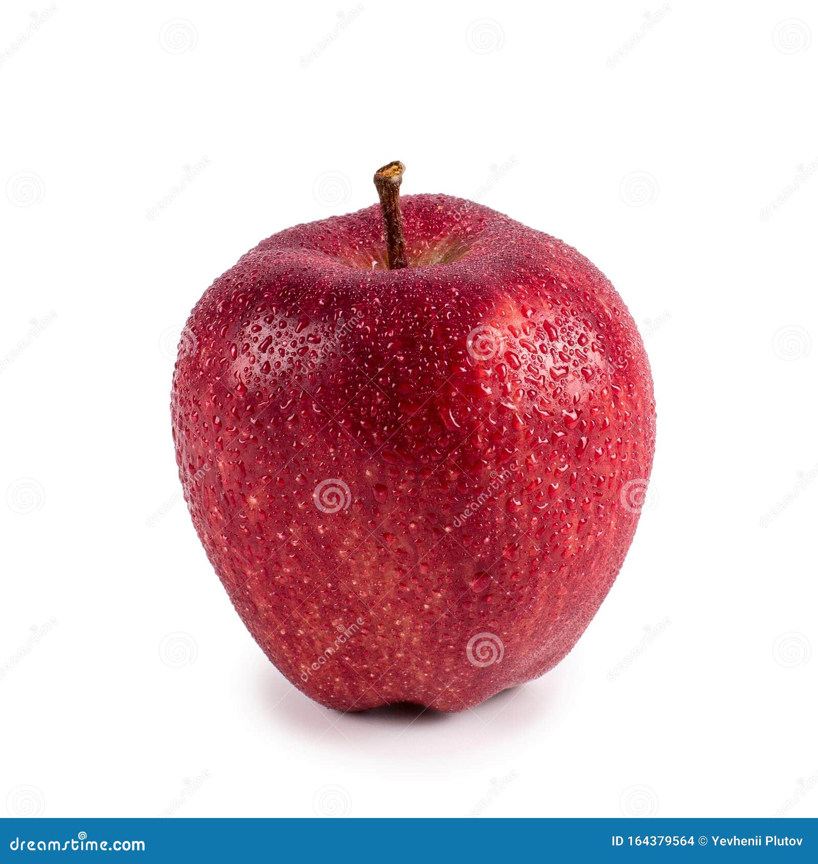 Red Ripe Apple, Perfect Isolate On A White Background, Design Blank ...