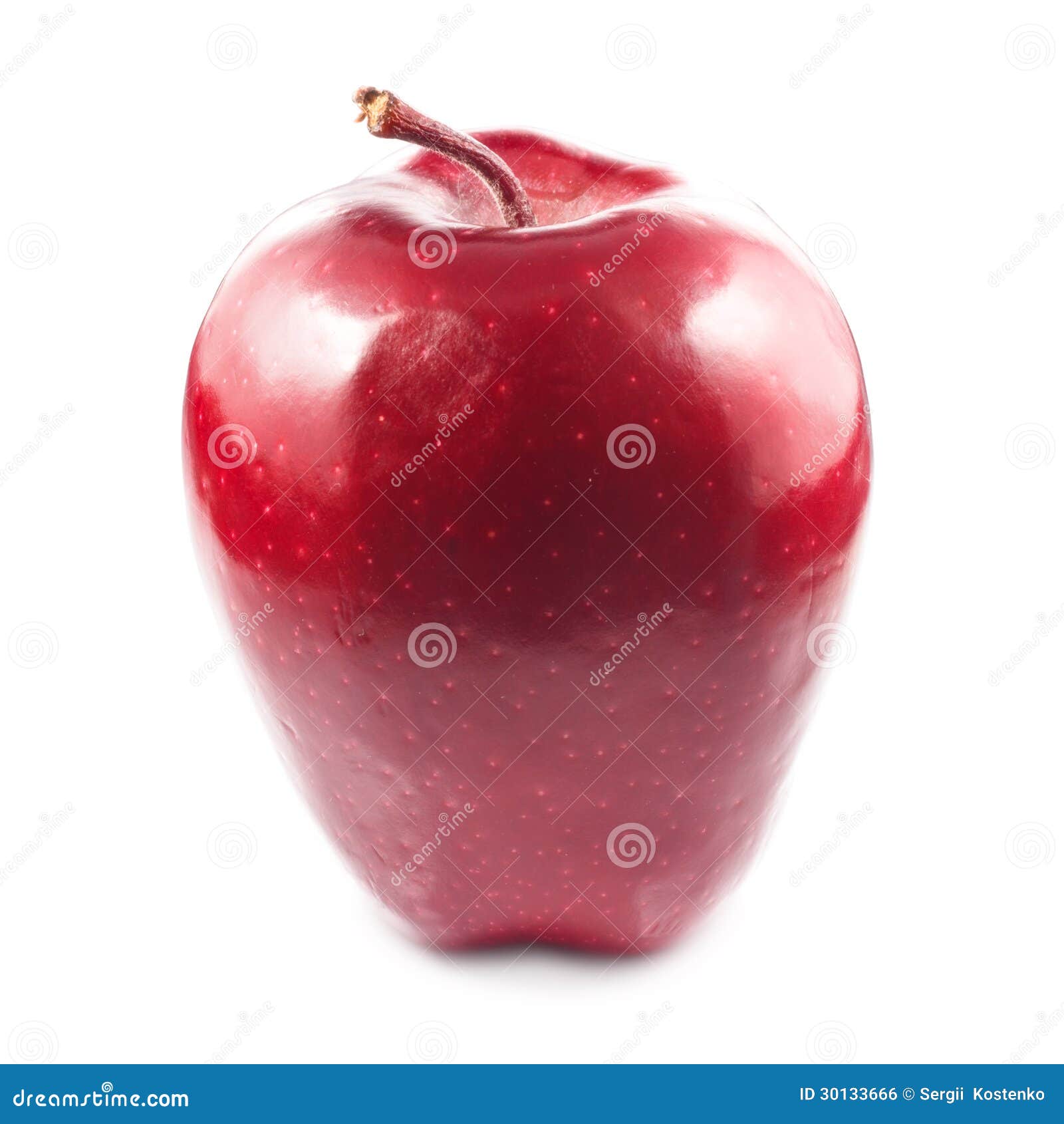 Red ripe apple stock photo. Image of bright, healthy - 30133666