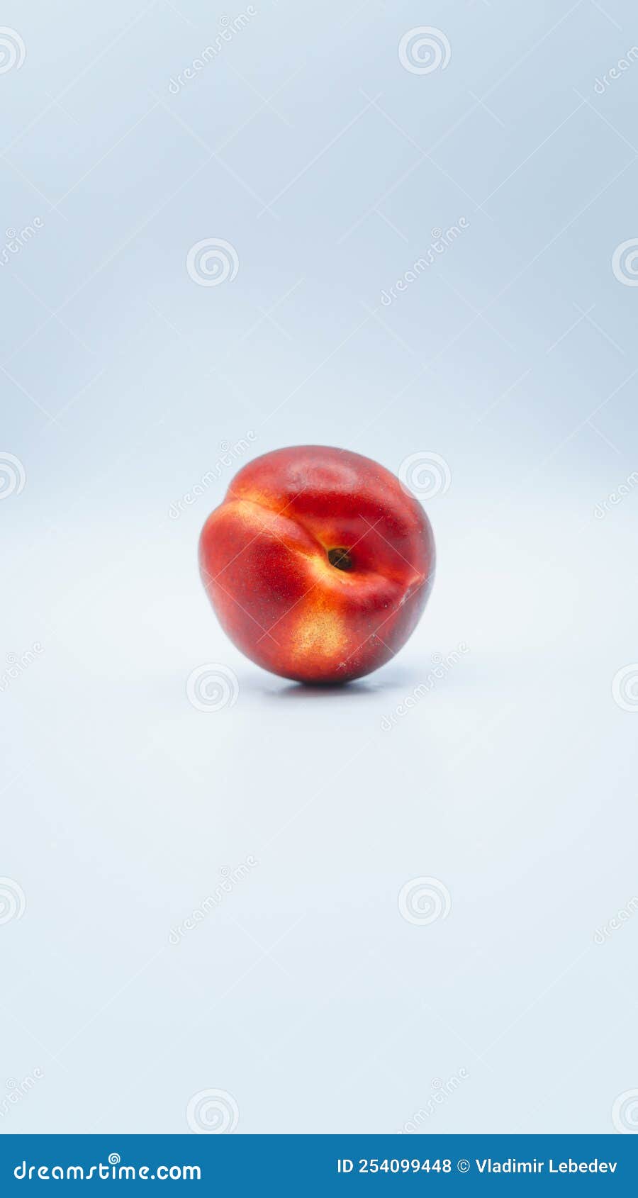 Red Ripe Peaches Isolated Against White Background Stock Photo - Image ...