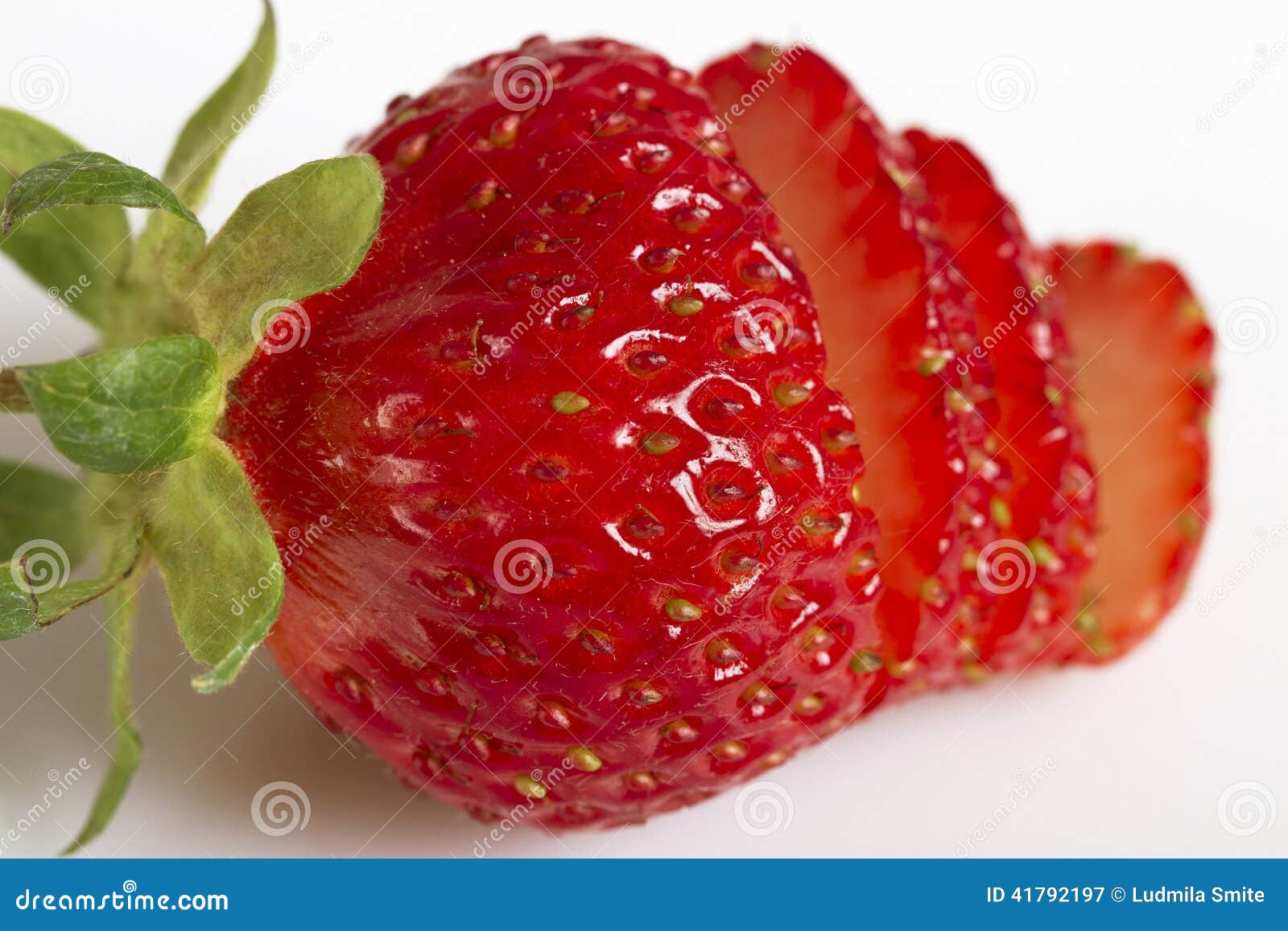 Red ripe strawberry. stock image. Image of nutrient, shiny - 41792197