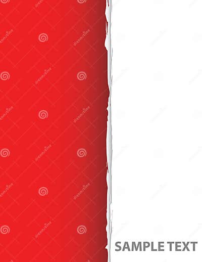 Red ripped paper stock vector. Illustration of impact - 10168309