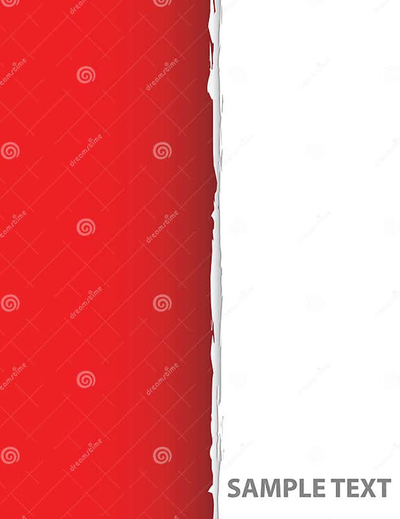 Red ripped paper stock vector. Illustration of impact - 10168309