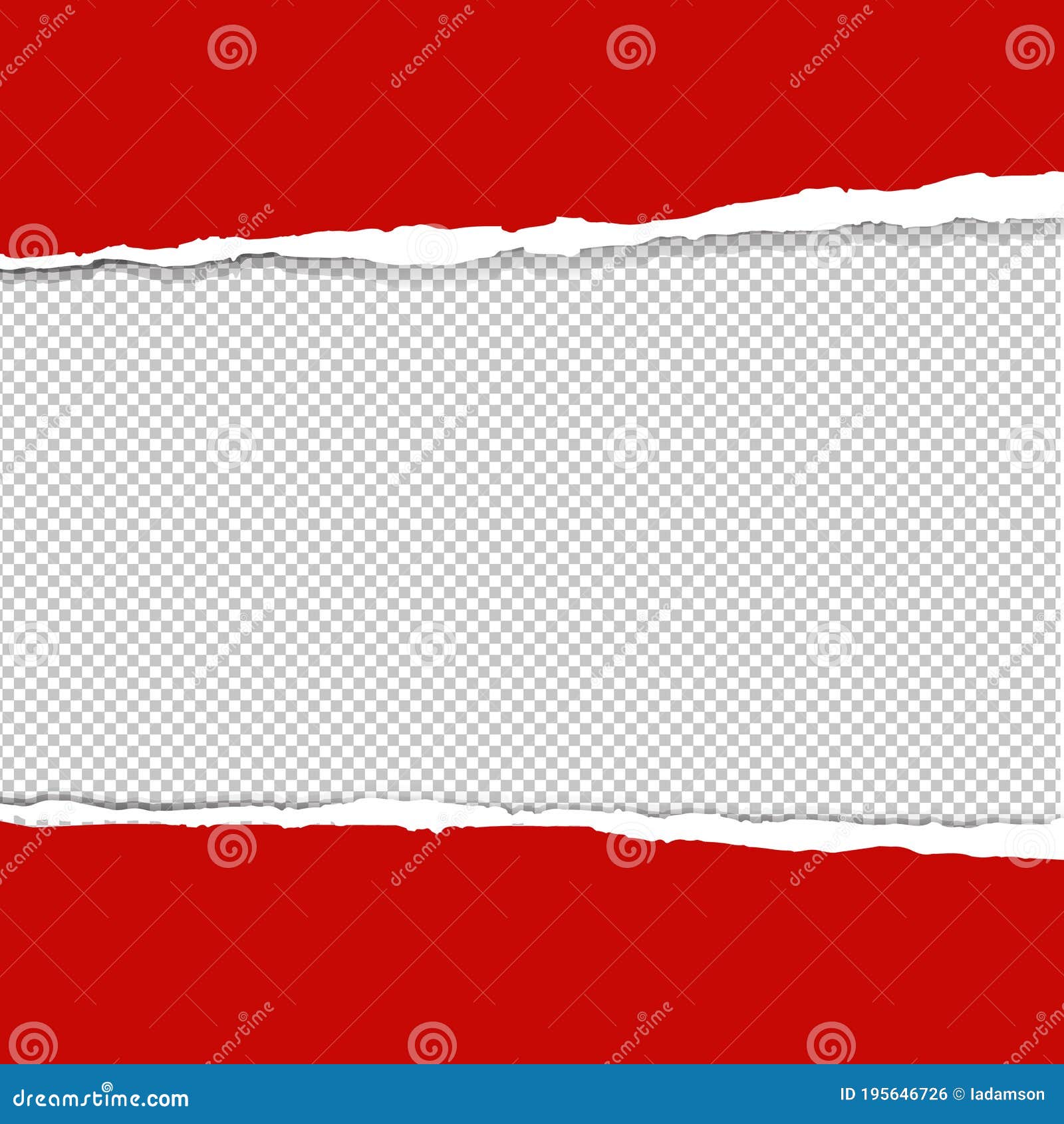 Red Ripped Paper stock vector. Illustration of drawn - 195646726