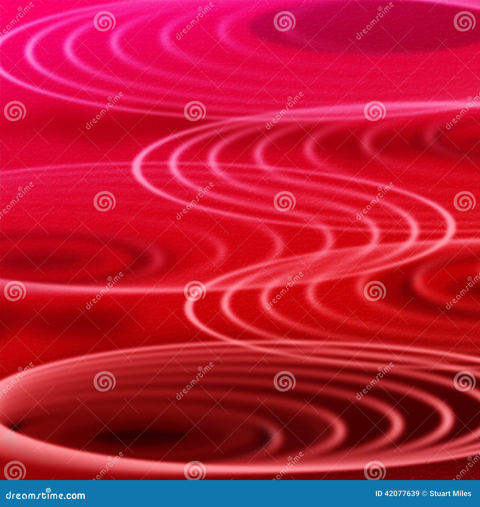 Red Rippling Background Means Curvy Lines And Round Royalty-Free Stock ...