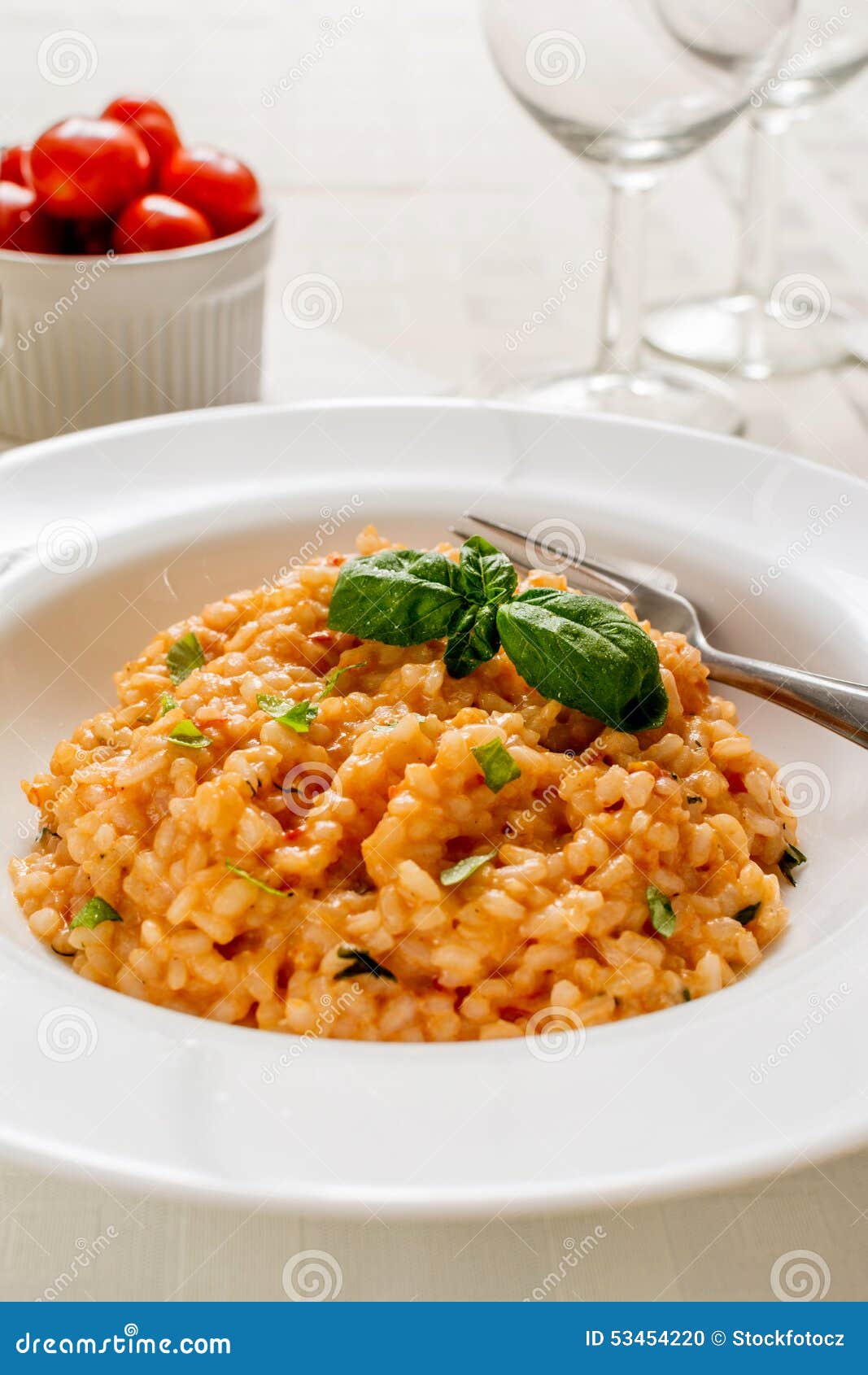 Red risotto stock photo. Image of herb, dinner, onion - 53454220