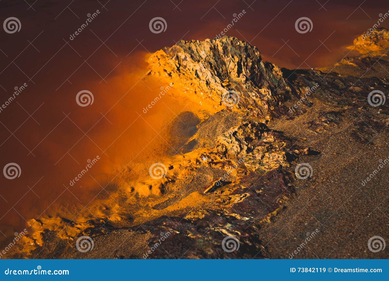 Red river stock image. Image of industry, water, processing - 73842119